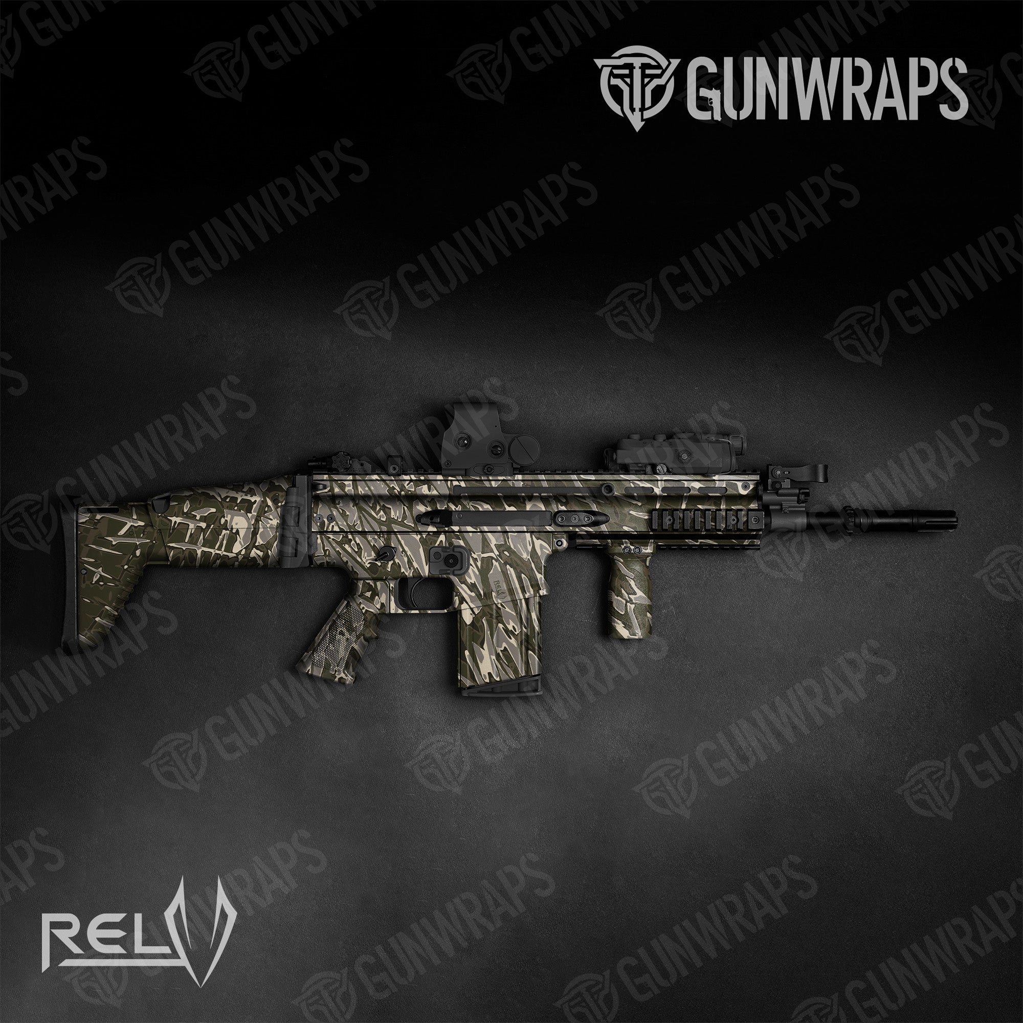 Tactical RELV X3 Dynohyde Camo Gun Skin Vinyl Wrap | CamoWraps – Camo Wraps