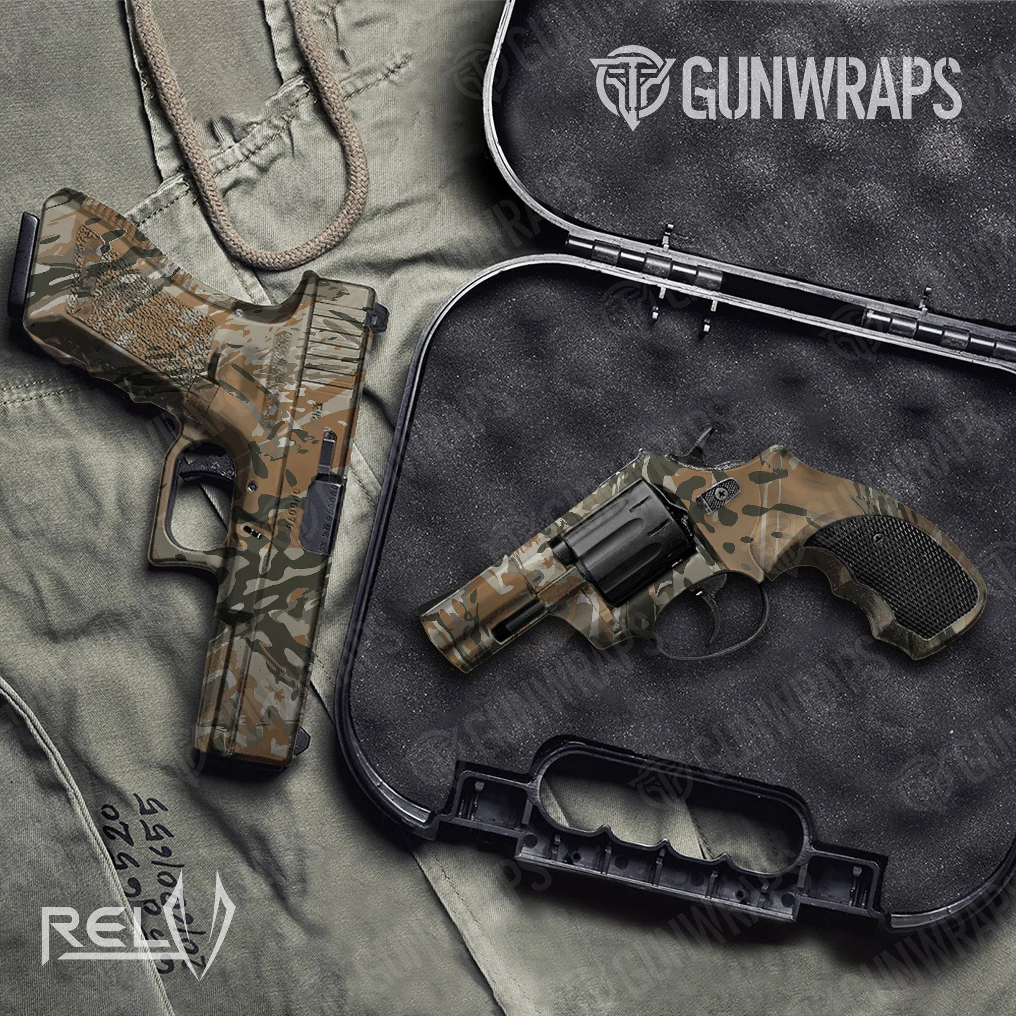 RELV Handgun Gun Skin Vinyl Wraps | CamoWraps – Camo Wraps