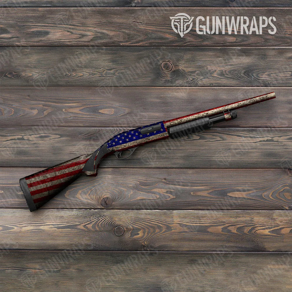 Patriotic Shotgun Gun Skin Vinyl Wraps | CamoWraps – Camo Wraps