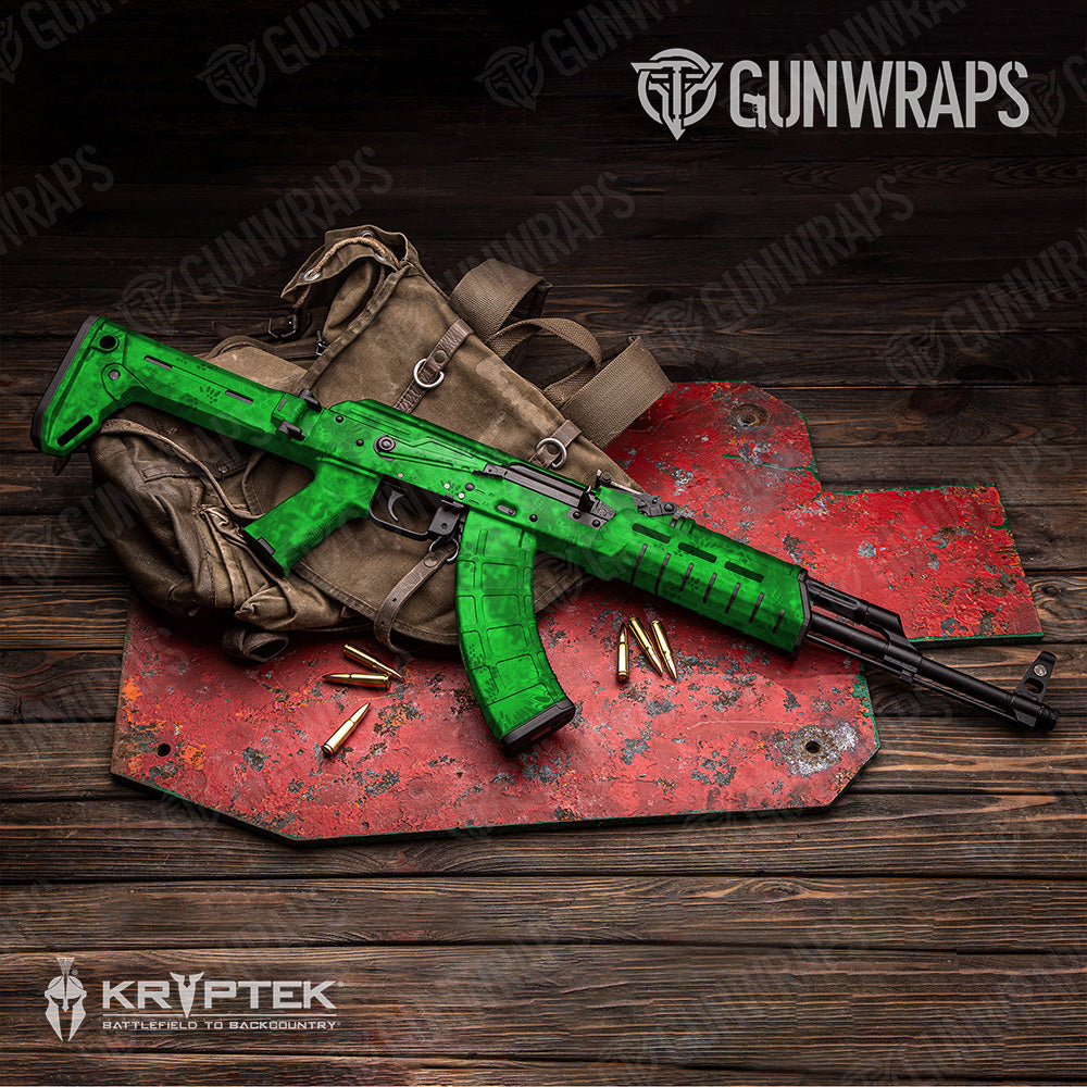AK-47 Kryptek Green Camo Gun Skin Vinyl Wrap | CamoWraps – Camo Wraps