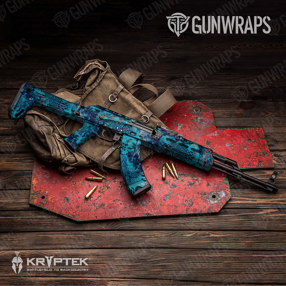 AK-47 Kryptek Pontus Camo Gun Skin Vinyl Wrap | CamoWraps – Camo Wraps