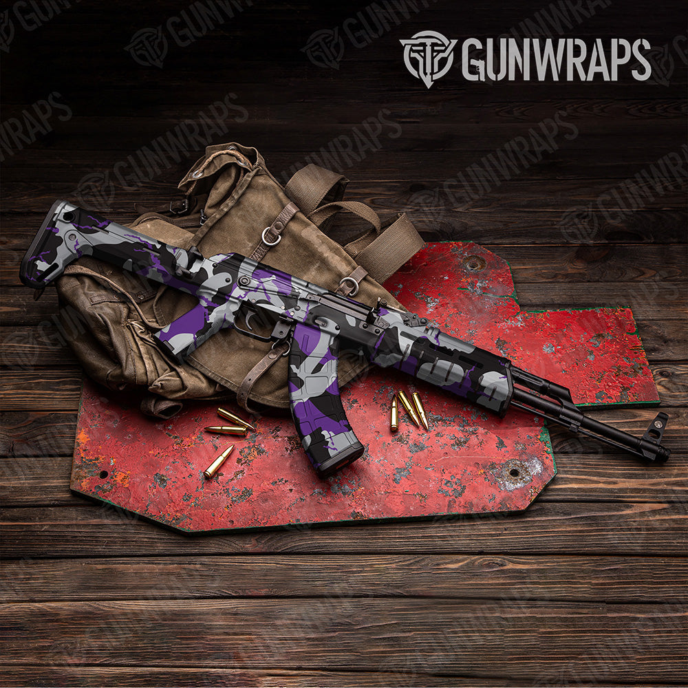 AK-47 Ragged XL Purple Tiger Camo Gun Skin Vinyl Wrap | CamoWraps ...
