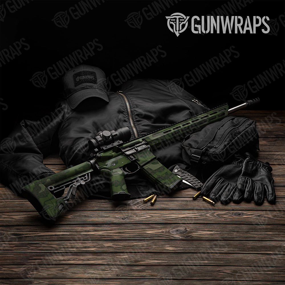 AR-15 Compound Army Dark Green Camo Gun Skin Vinyl Wrap | CamoWraps ...