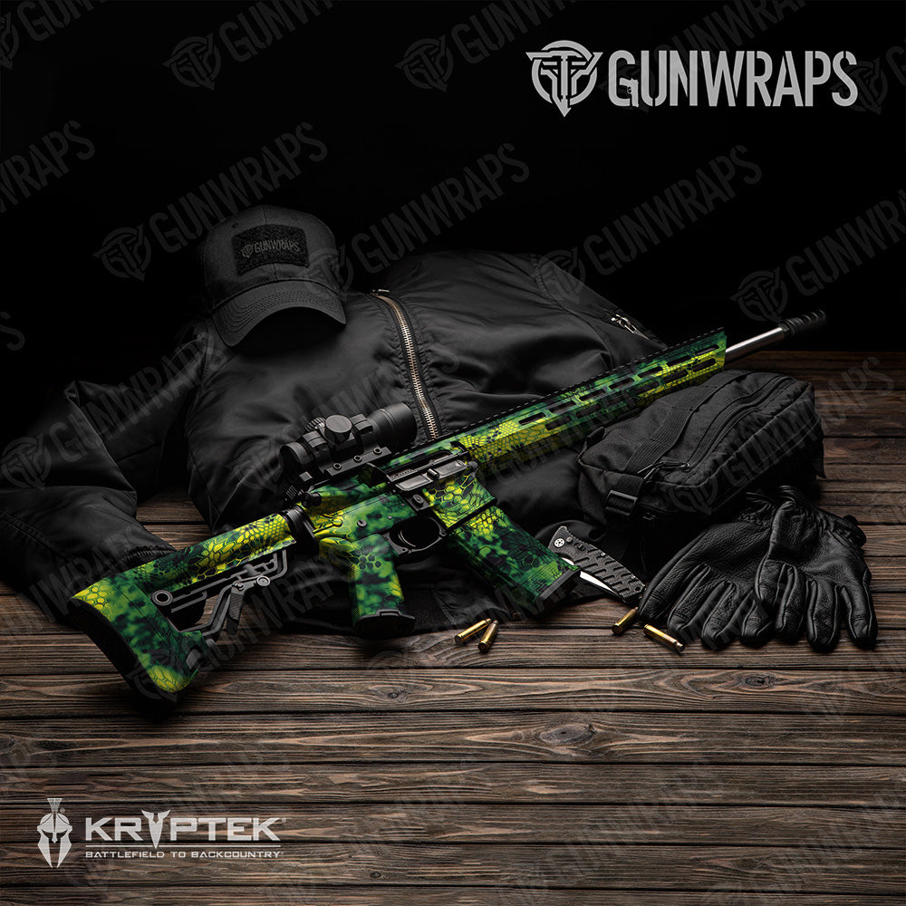AR-15 Kryptek Toxic Waste Camo Gun Skin Vinyl Wrap | CamoWraps – Camo Wraps