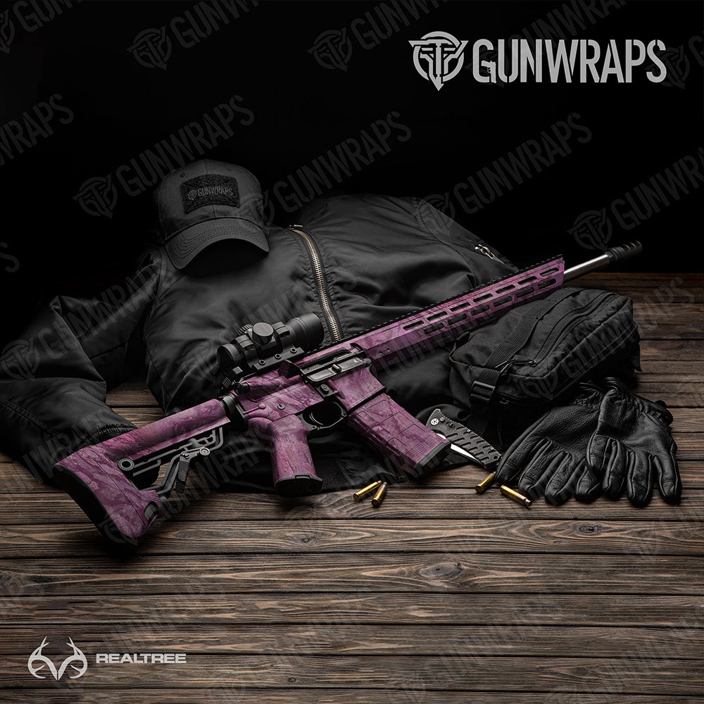 AR-15 Realtree Aspect Cranberry Camo Gun Skin Vinyl Wrap | CamoWraps ...