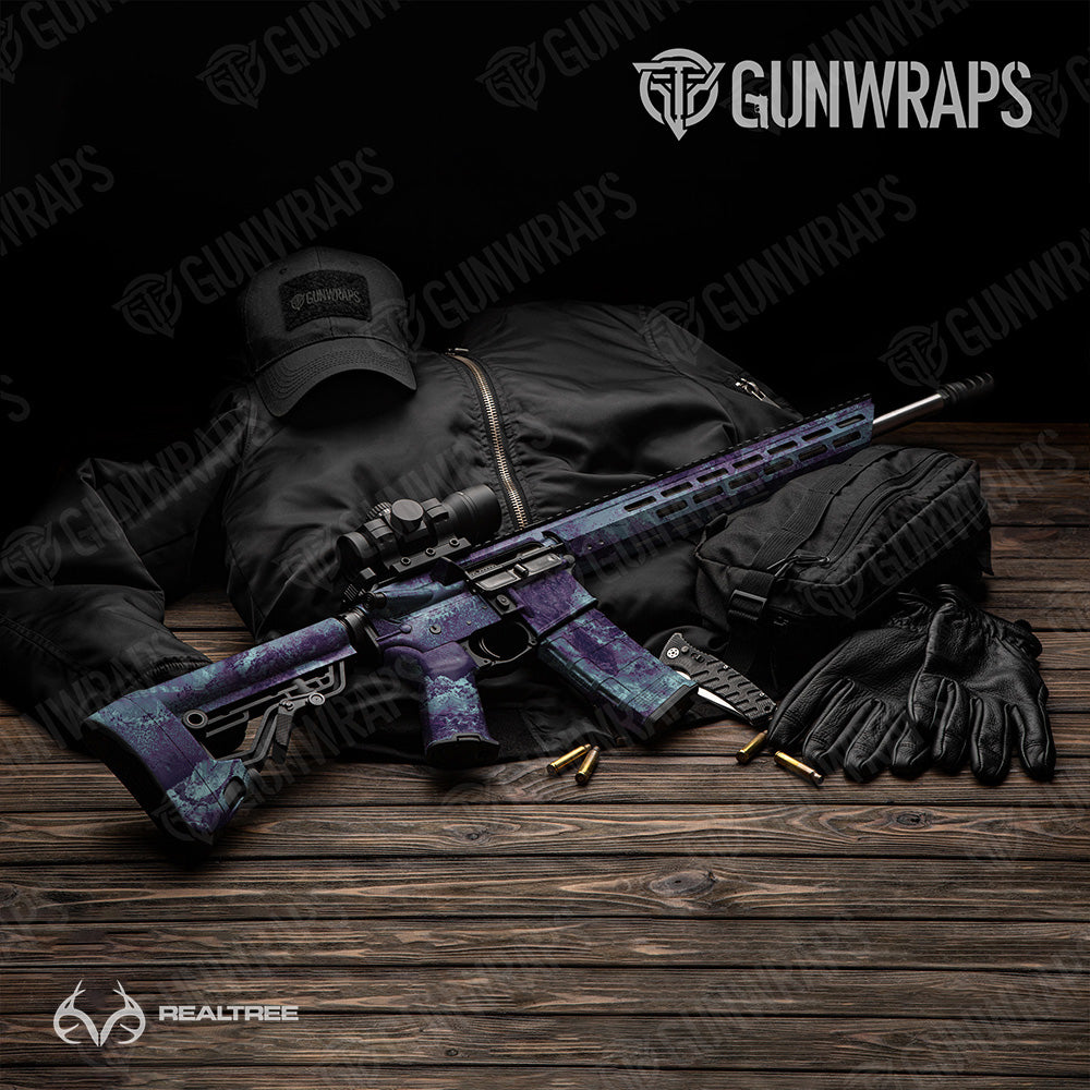 AR-15 Realtree XTREME Frozen Grape Camo Gun Skin Vinyl Wrap | CamoWraps ...