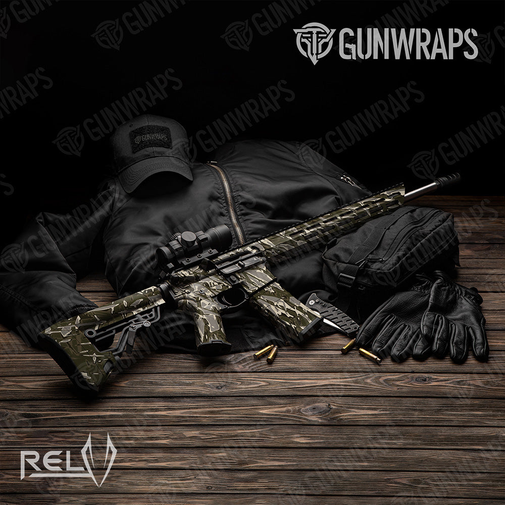 AR-15 RELV X3 Dynohyde Camo Gun Skin Vinyl Wrap | CamoWraps – Camo Wraps