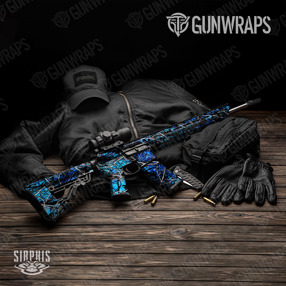 AR-15 Sirphis Undertow Camo Gun Skin Vinyl Wrap | CamoWraps – Camo Wraps