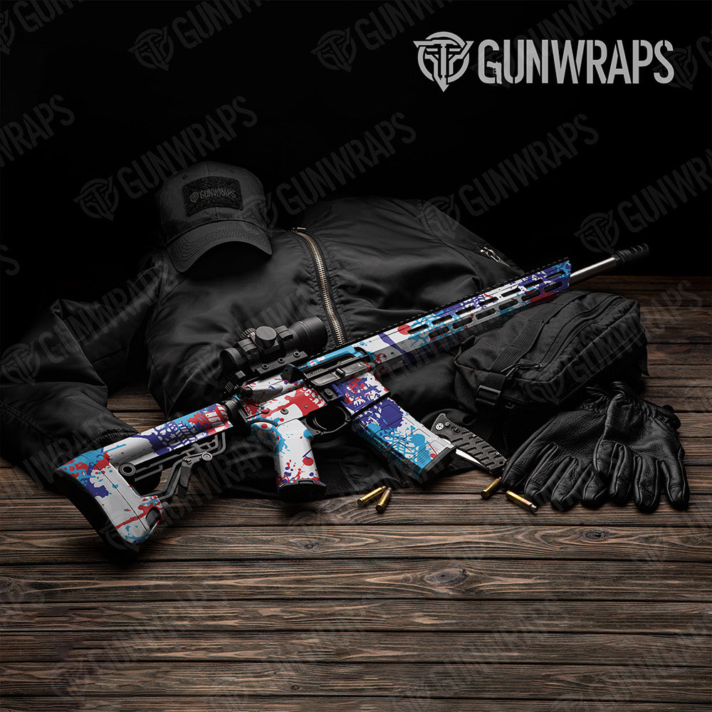 AR-15 Tire Splatter M Series Camo Gun Skin Vinyl Wrap | CamoWraps ...