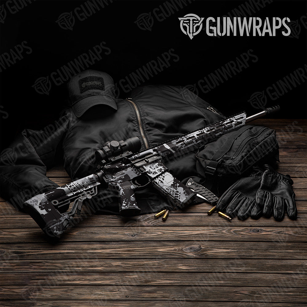 AR-15 Tire Splatter Urban Night Camo Gun Skin Vinyl Wrap | CamoWraps ...