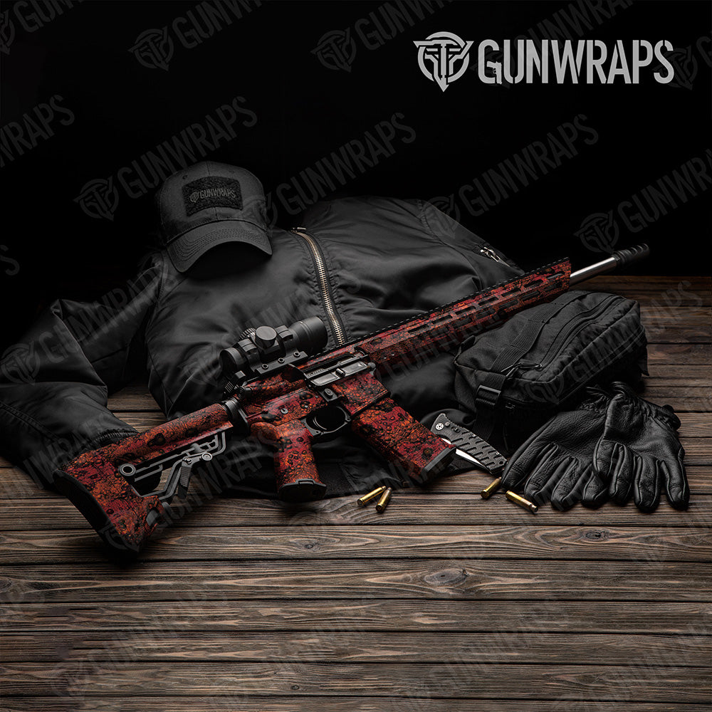 AR-15 Toadaflage Ember Camo Gun Skin Vinyl Wrap | CamoWraps – Camo Wraps