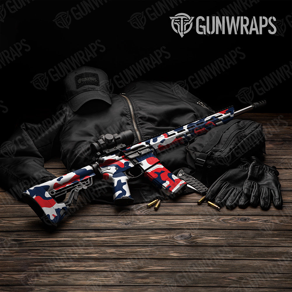 AR-15 Classic XL America Camo Gun Skin Vinyl Wrap | CamoWraps – Camo Wraps