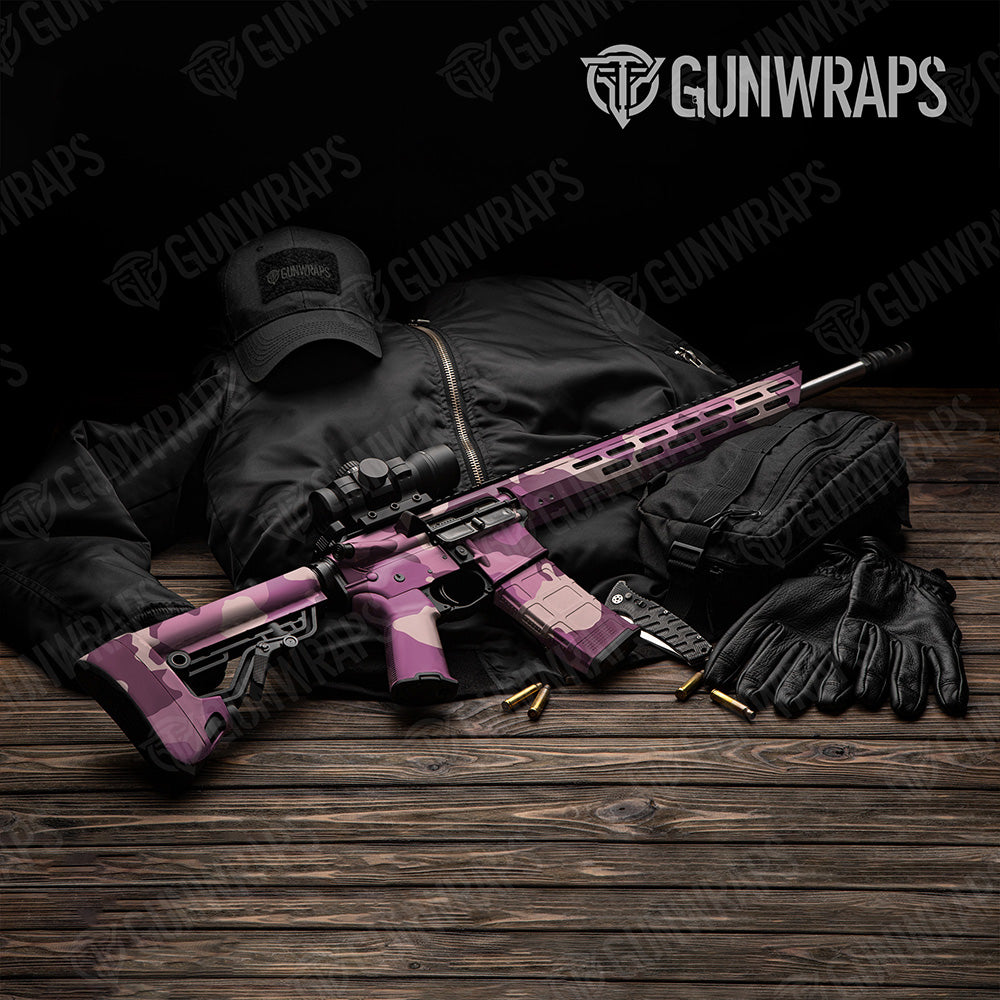 AR-15 Cumulus XL Floral Camo Gun Skin Vinyl Wrap | CamoWraps – Camo Wraps