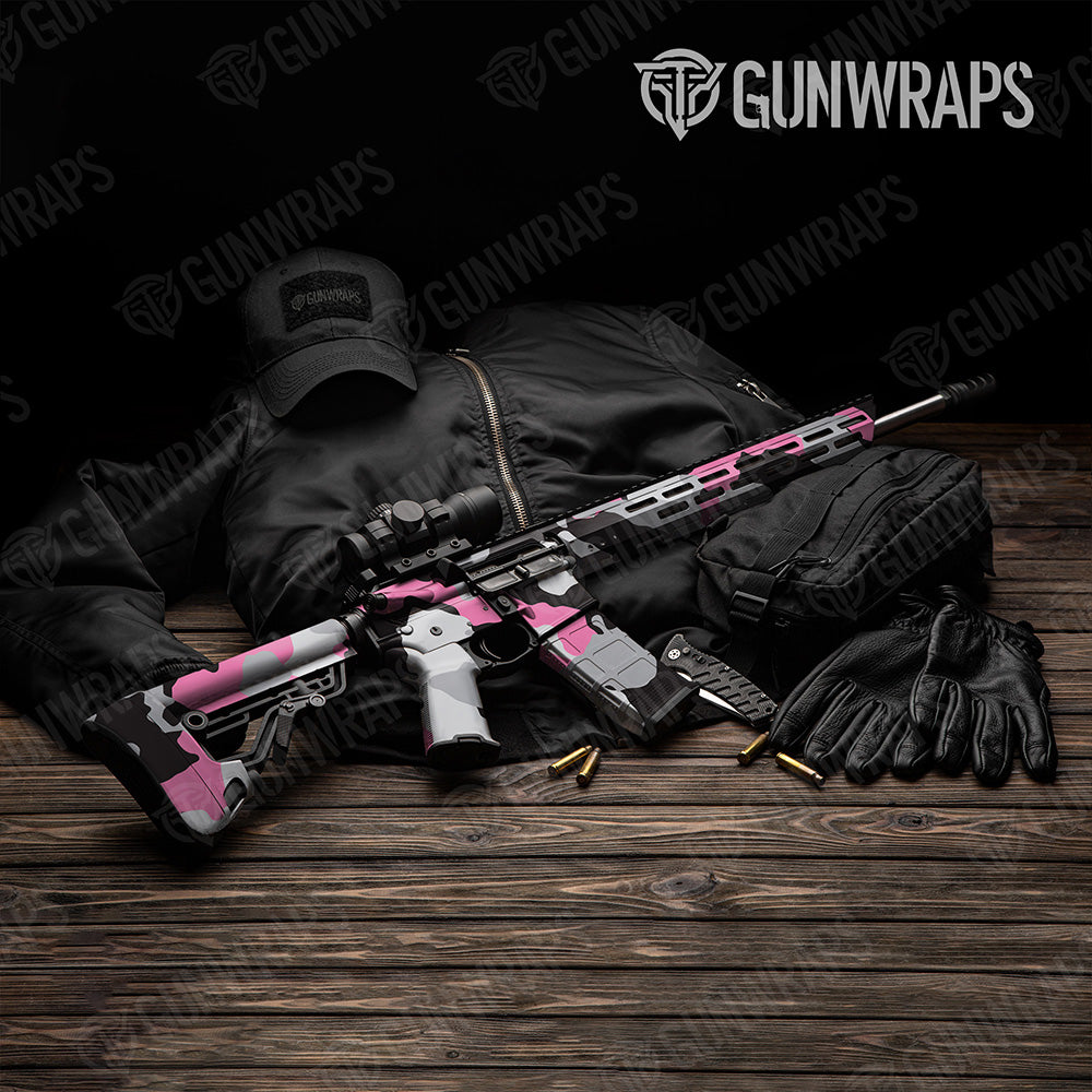 AR-15 Cumulus XL Pink Tiger Camo Gun Skin Vinyl Wrap | CamoWraps – Camo ...
