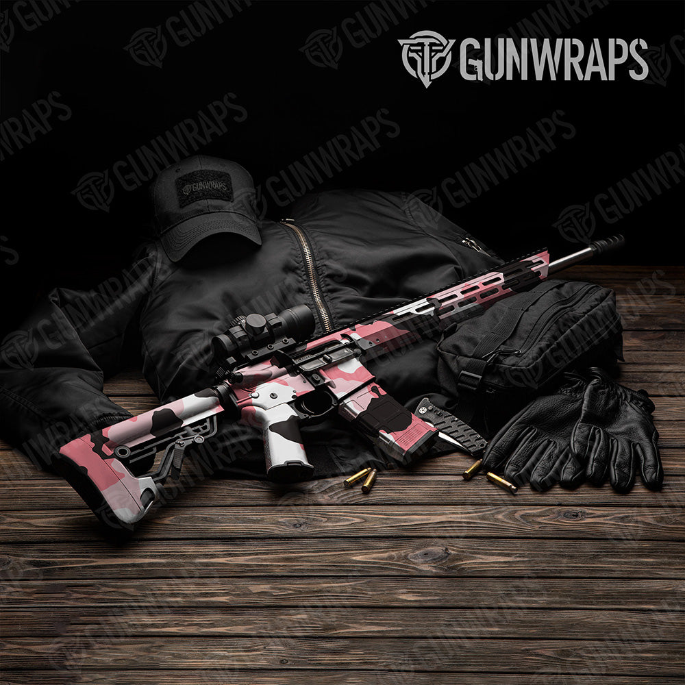 AR-15 Cumulus XL Pink Camo Gun Skin Vinyl Wrap | CamoWraps – Camo Wraps