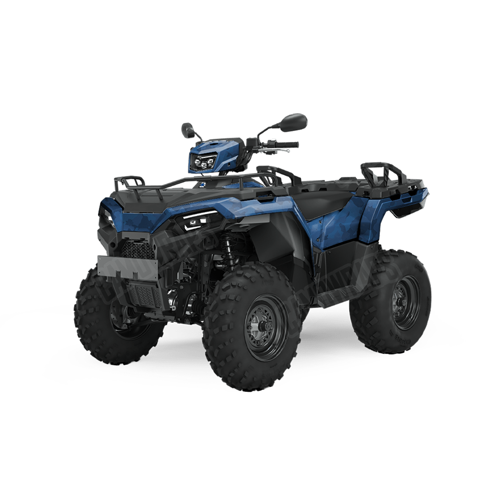 Large Cumulus Elite Blue ATV Camo Vinyl Wrap – Camo Wraps
