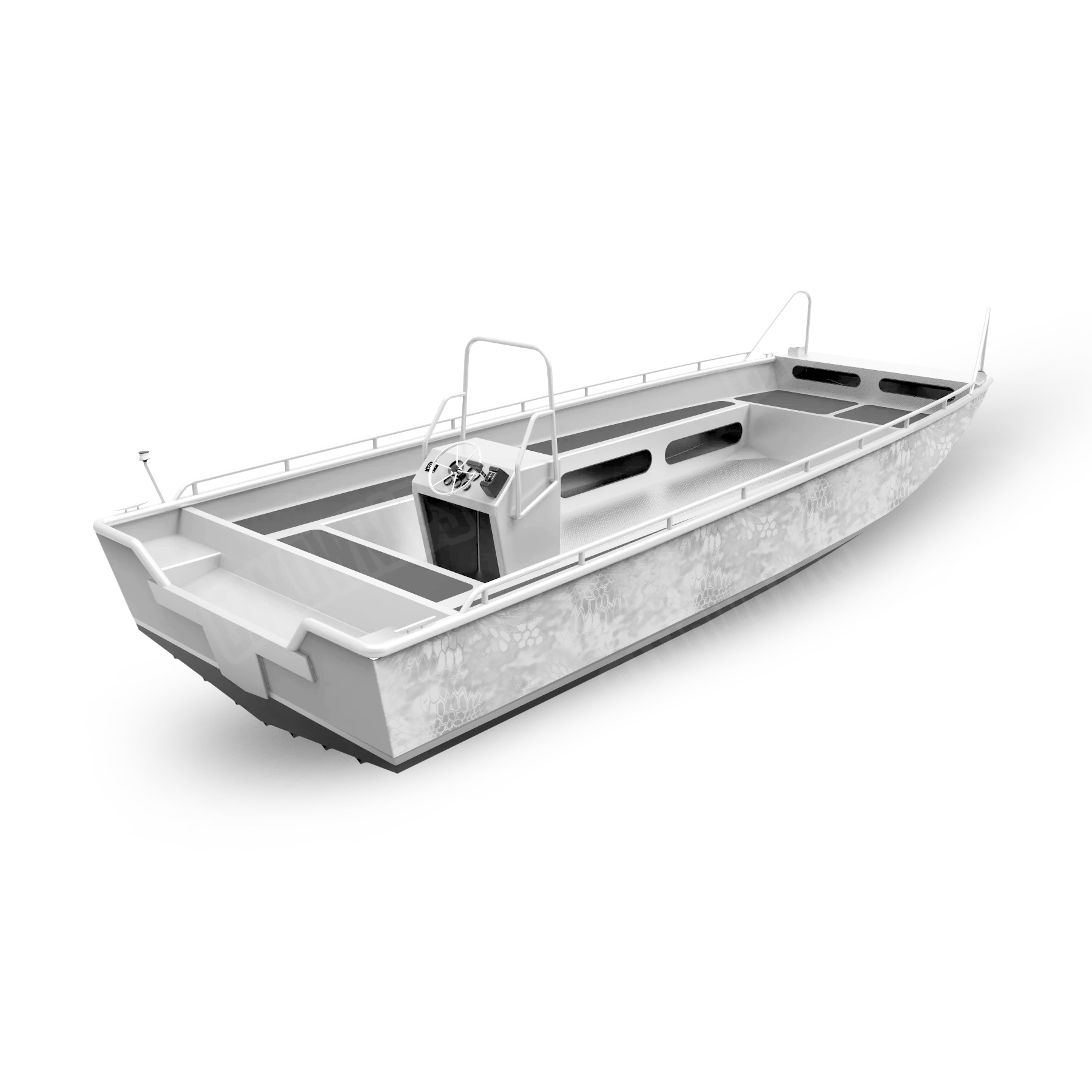 Kryptek Wraith Fishing Boat Camo Vinyl Wrap | CamoWraps – Camo Wraps