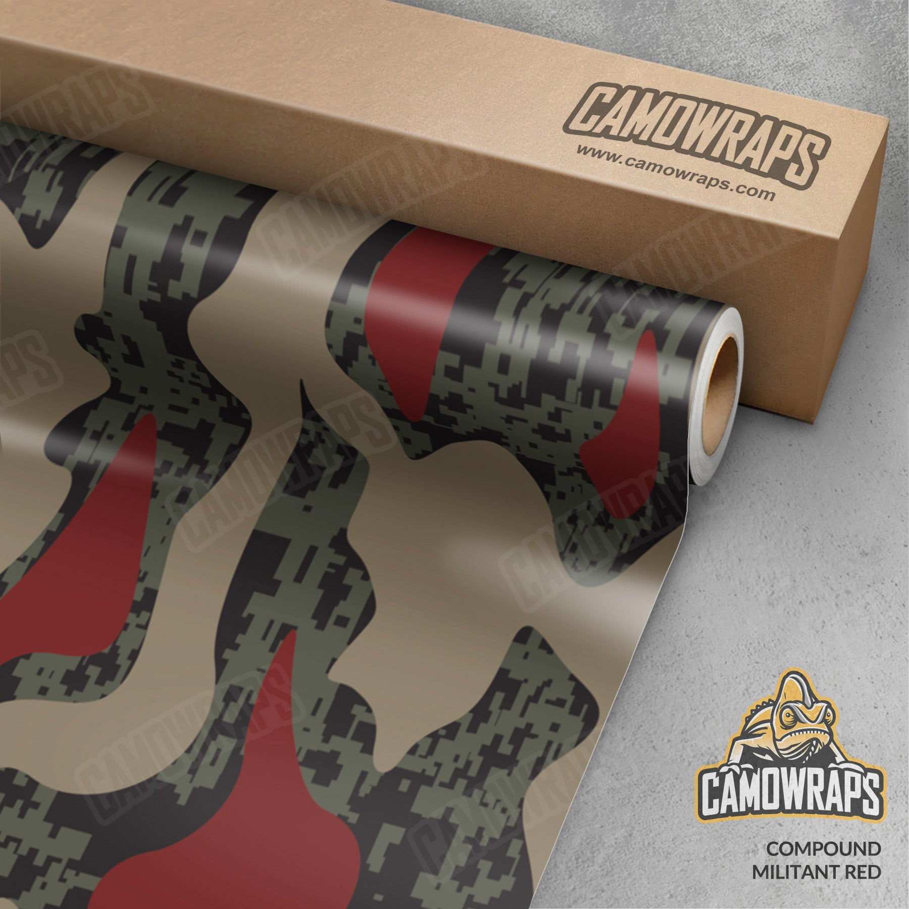 Compound Militant Red Camo Vinyl Wrap | CamoWraps – Camo Wraps
