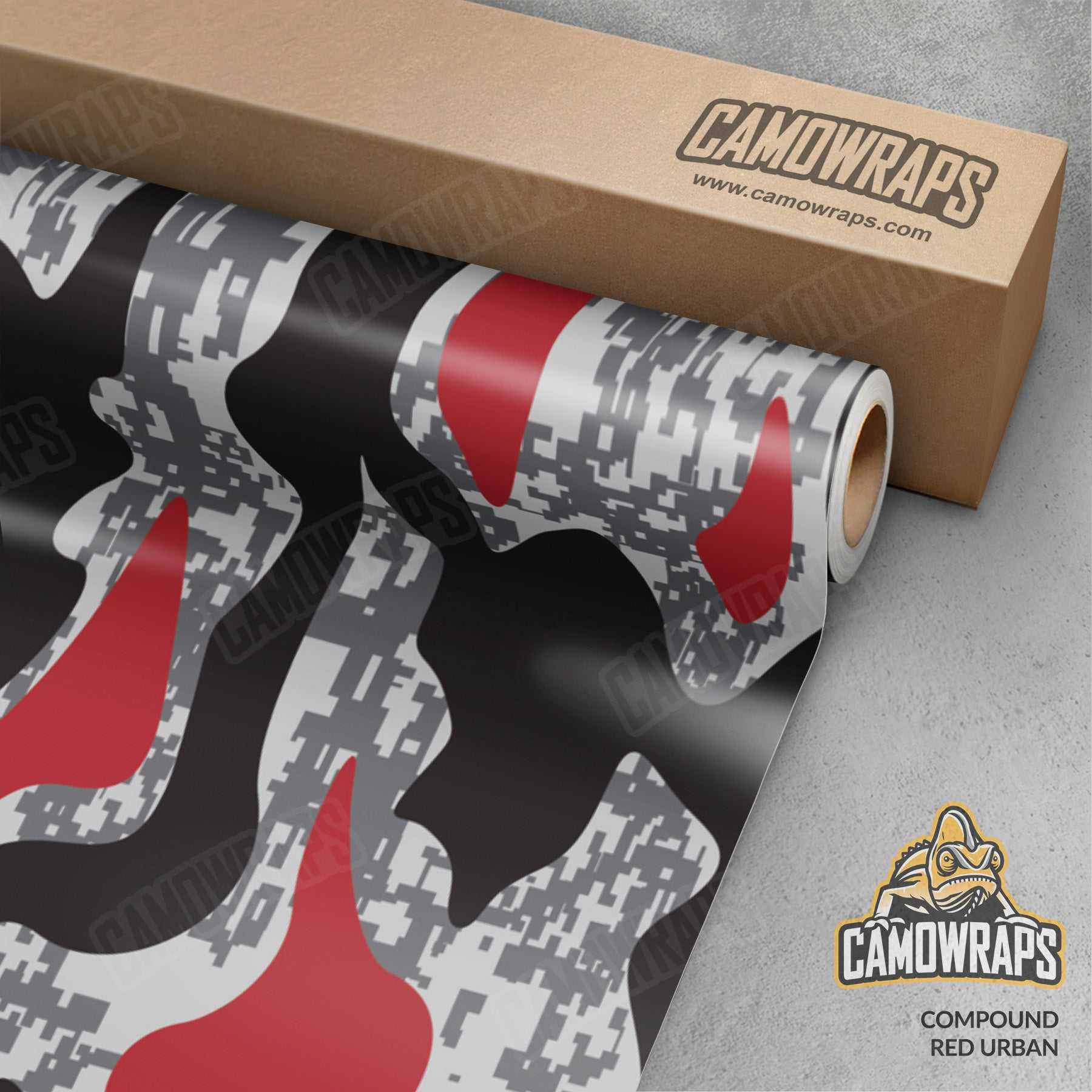 Compound Urban Red Camo Vinyl Wrap | CamoWraps – Camo Wraps