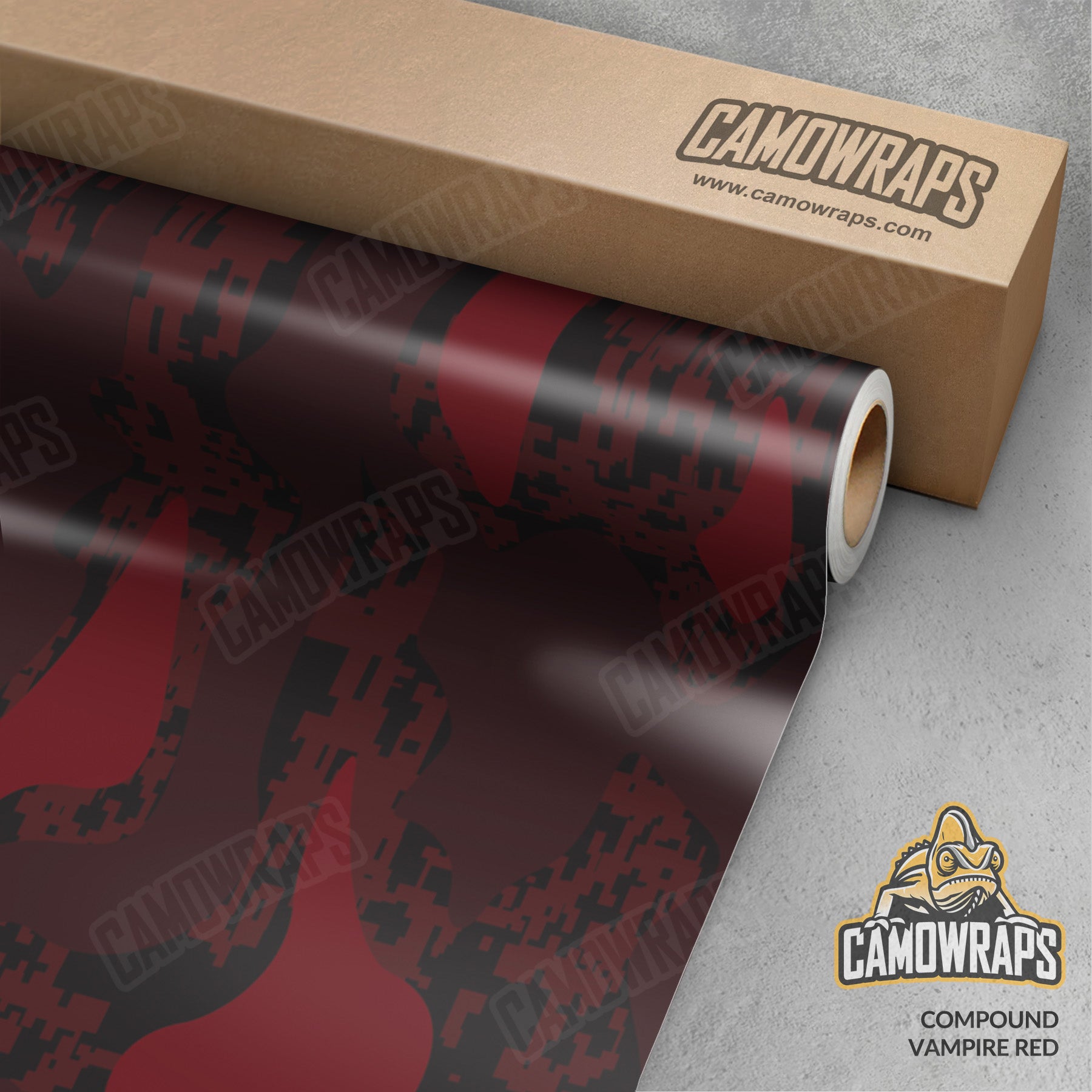 Compound Vampire Red Camo Vinyl Wrap | CamoWraps – Camo Wraps
