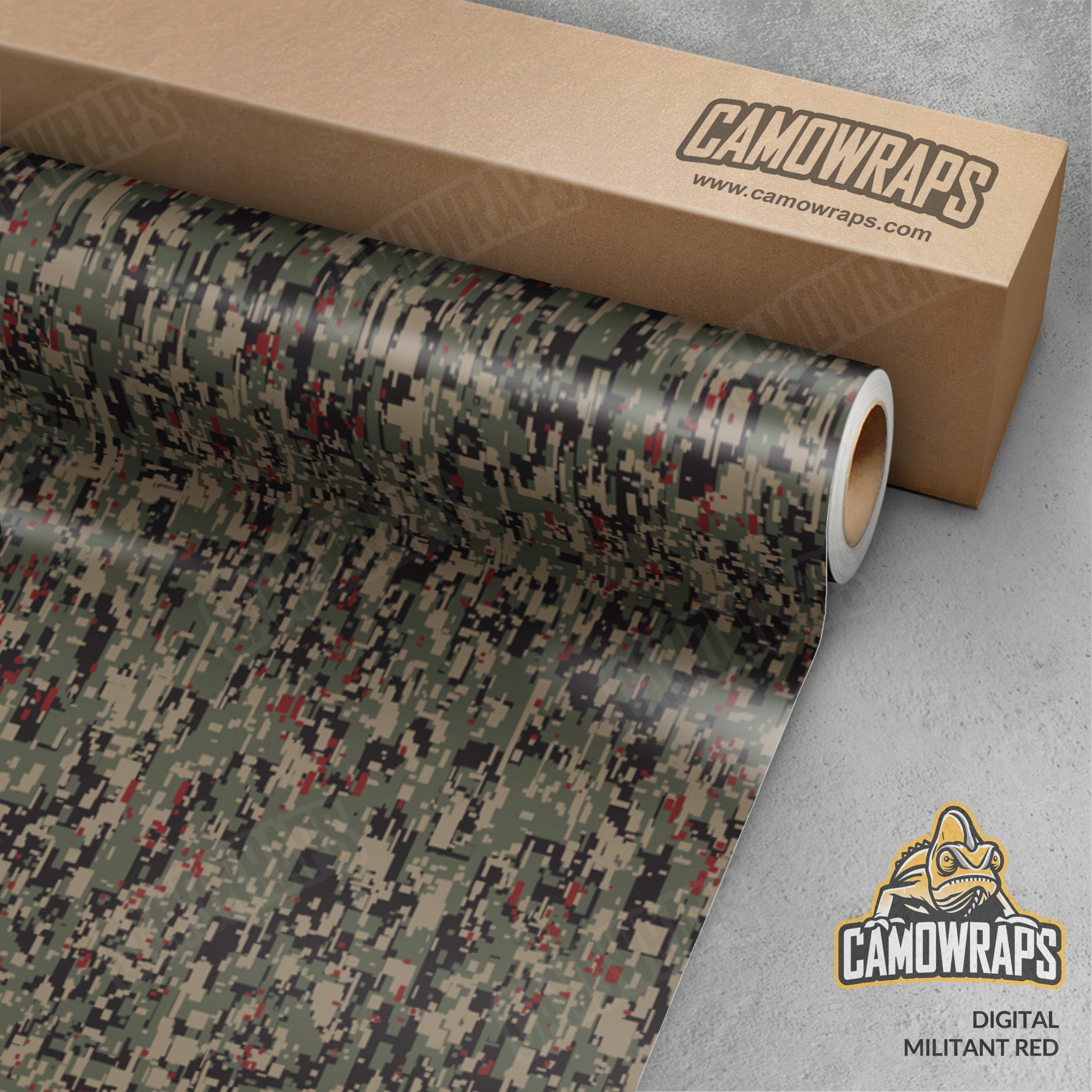 Digital Militant Red Camo Vinyl Wrap | CamoWraps – Camo Wraps