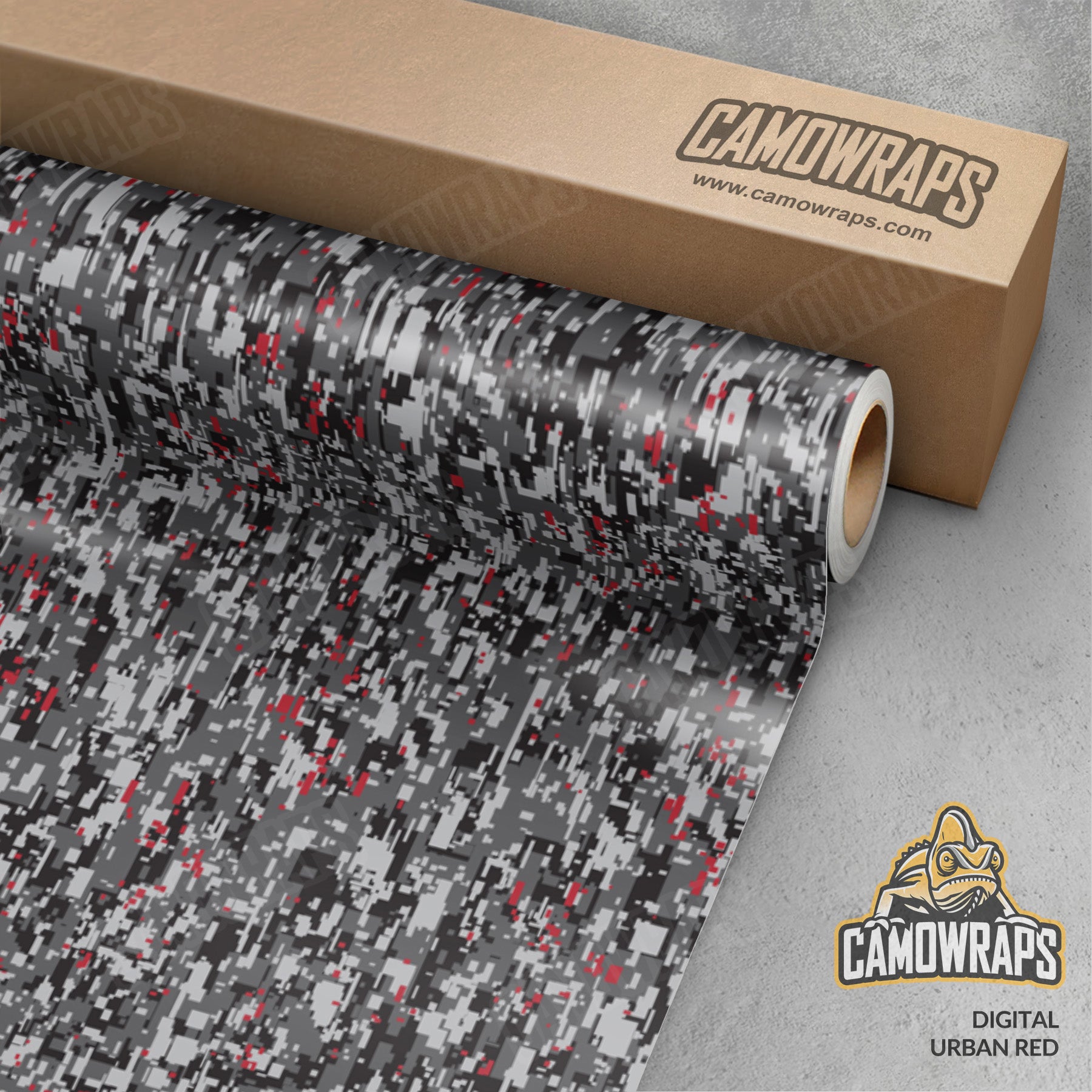 Digital Urban Red Camo Vinyl Wrap | CamoWraps – Camo Wraps