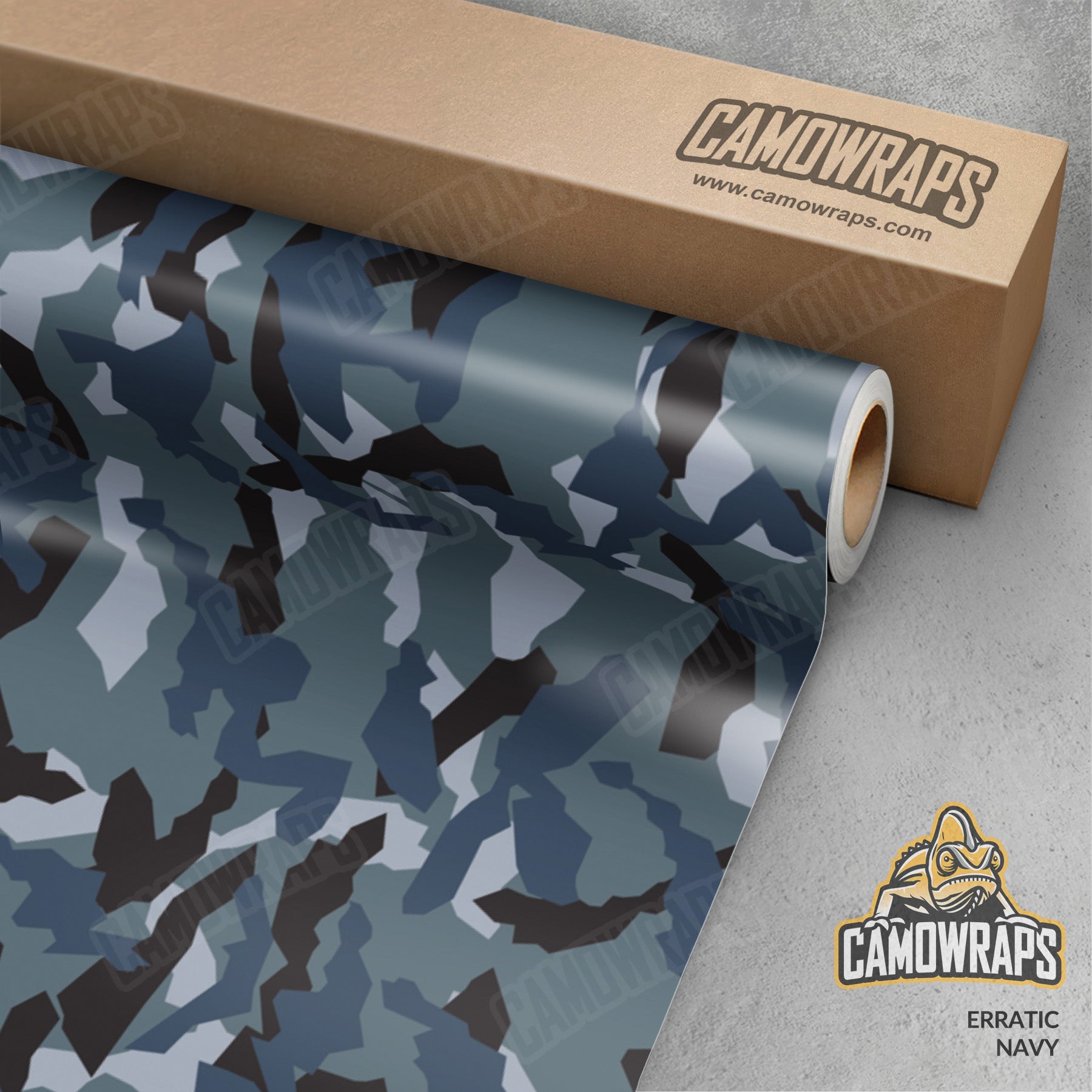Erratic Navy Camo Vinyl Wrap | CamoWraps – Camo Wraps