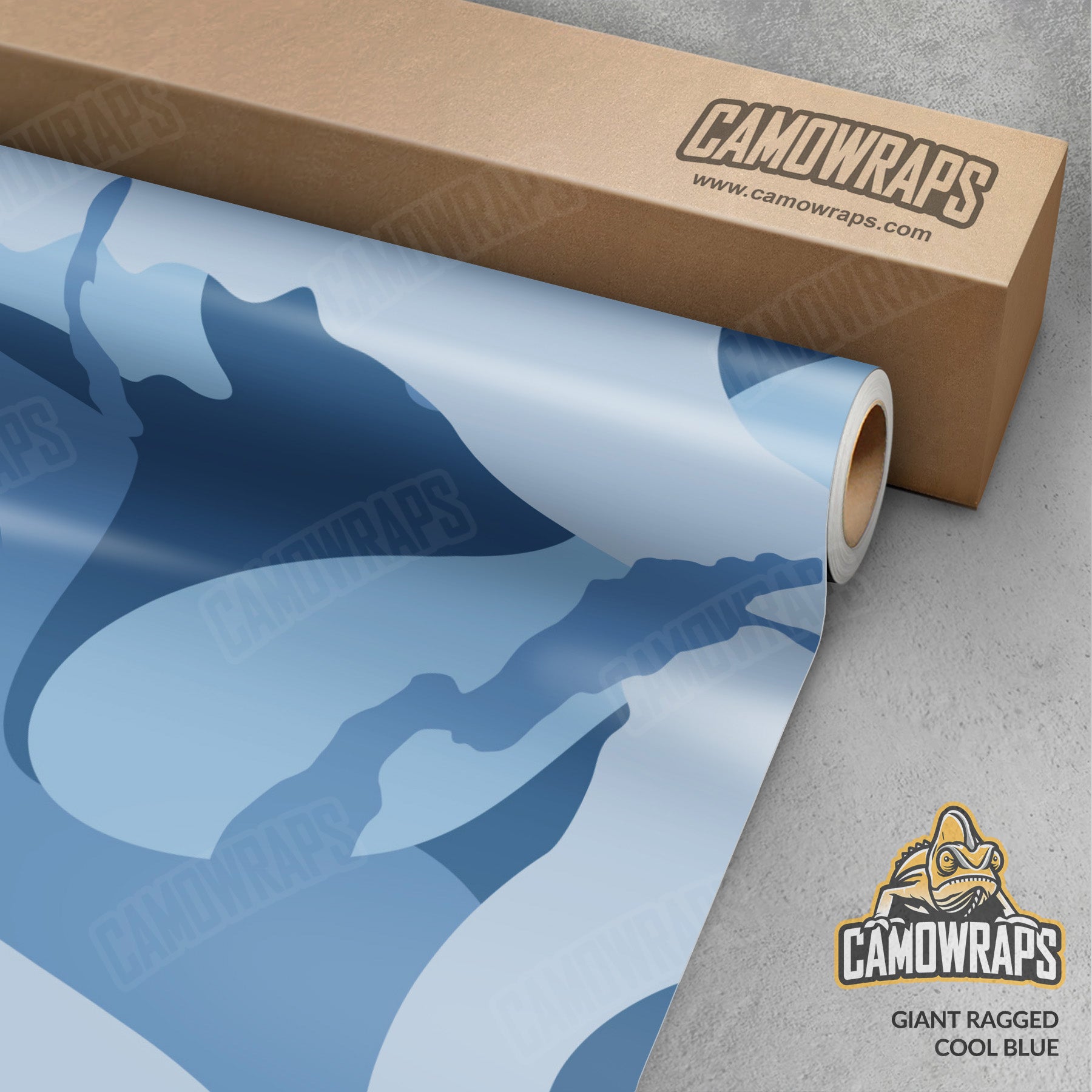 Giant Ragged Cool Blue Camo Vinyl Wrap | CamoWraps – Camo Wraps