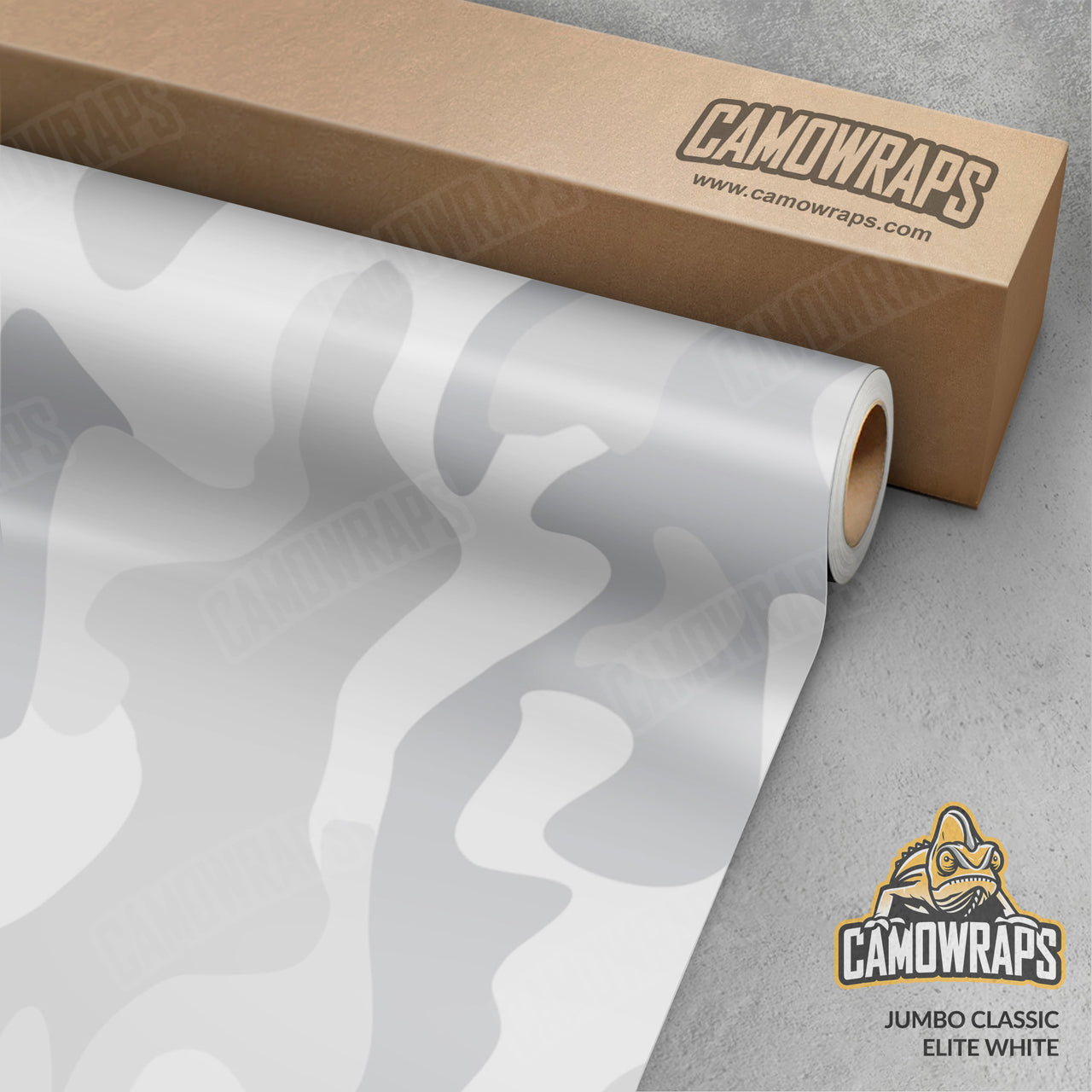 Jumbo Classic Elite White Camo Vinyl Wrap | CamoWraps – Camo Wraps