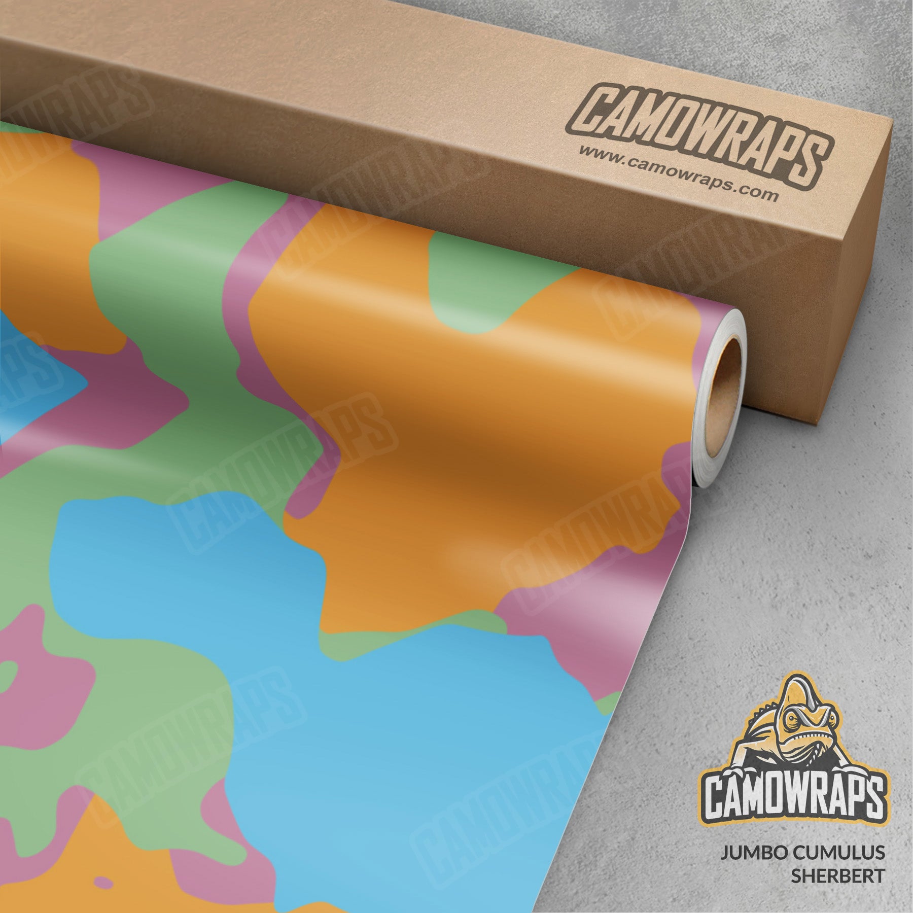 Jumbo Cumulus Sherbert Camo Vinyl Wrap | CamoWraps – Camo Wraps