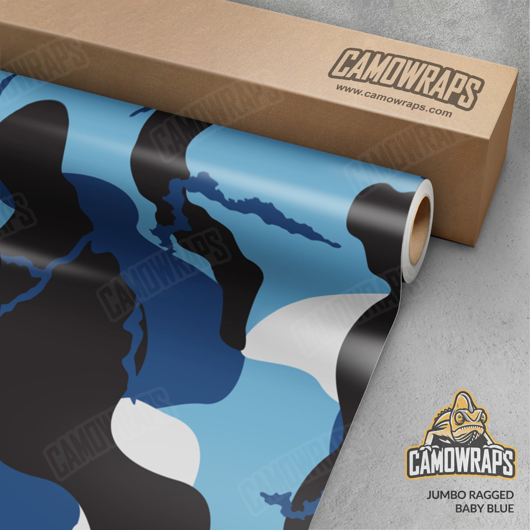 Jumbo Ragged Baby Blue Camo Vinyl Wrap | CamoWraps – Camo Wraps