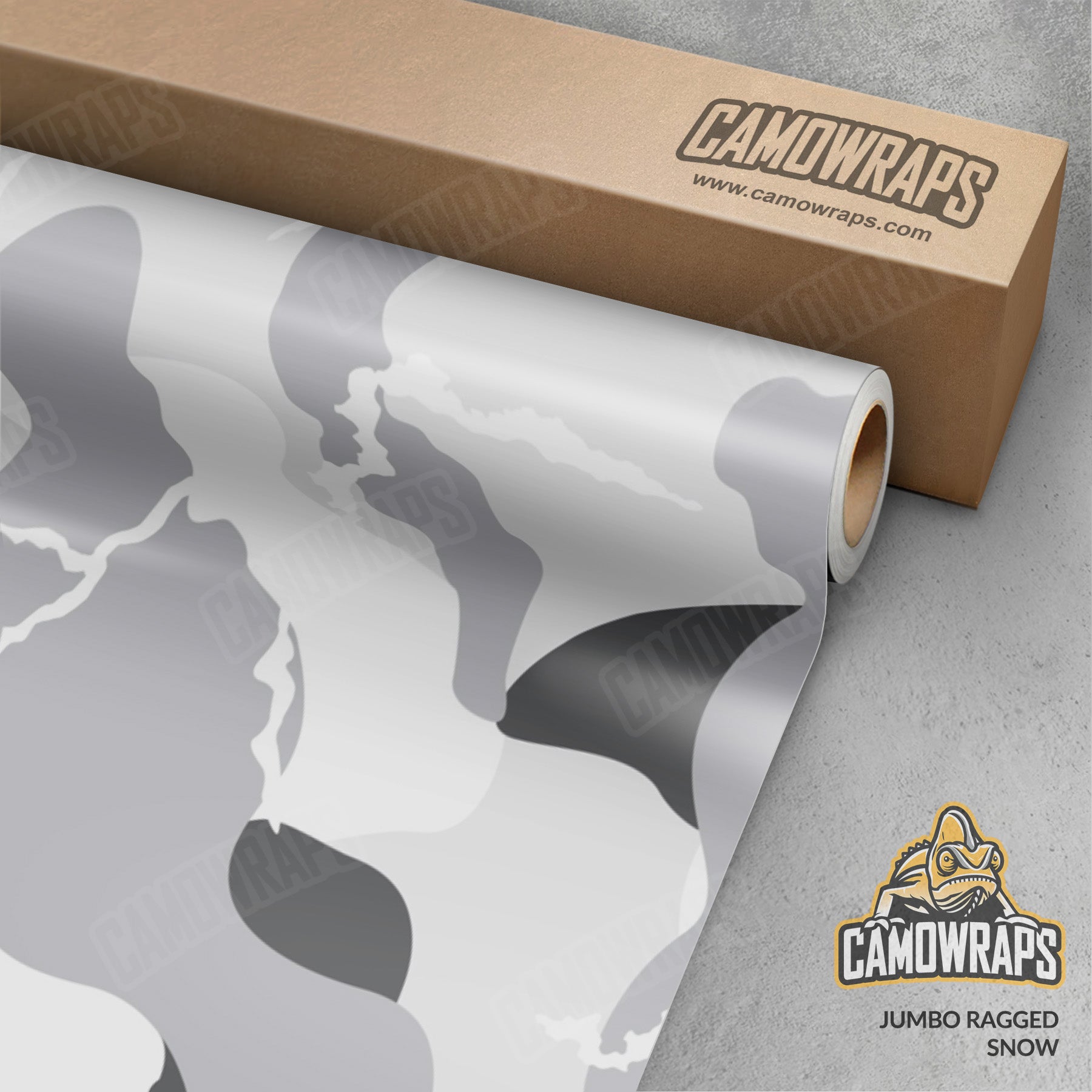 Jumbo Ragged Snow Camo Vinyl Wrap | CamoWraps – Camo Wraps