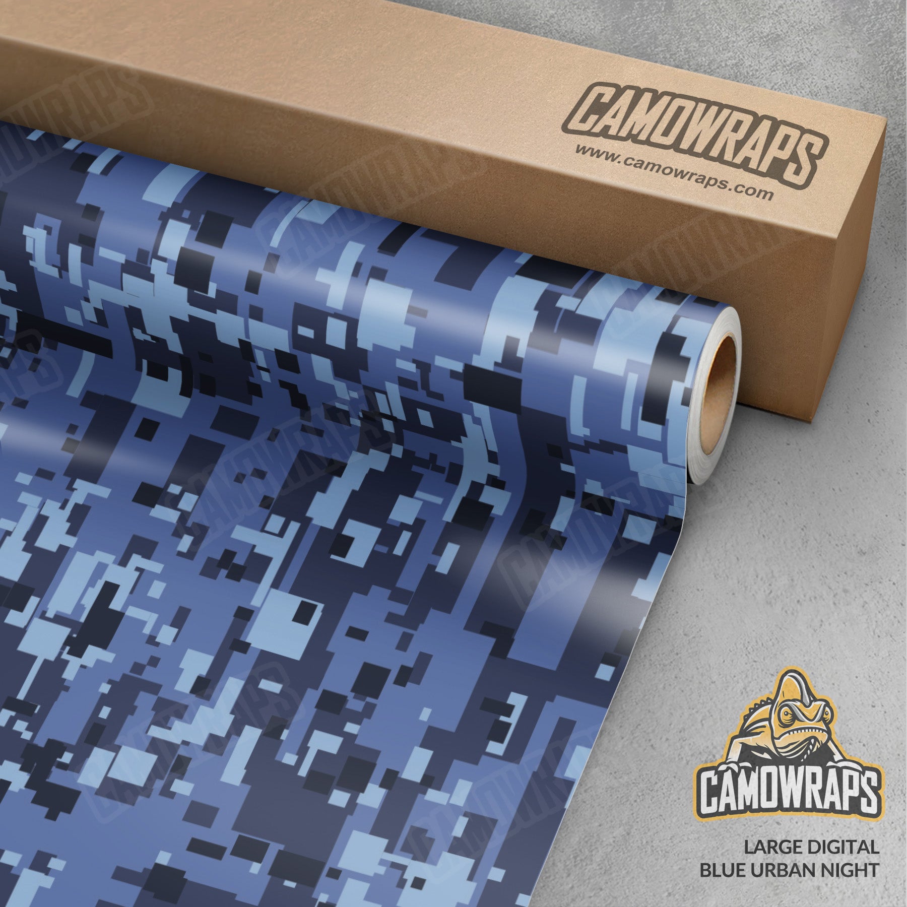 Large Digital Blue Urban Night Camo Vinyl Wrap | CamoWraps – Camo Wraps