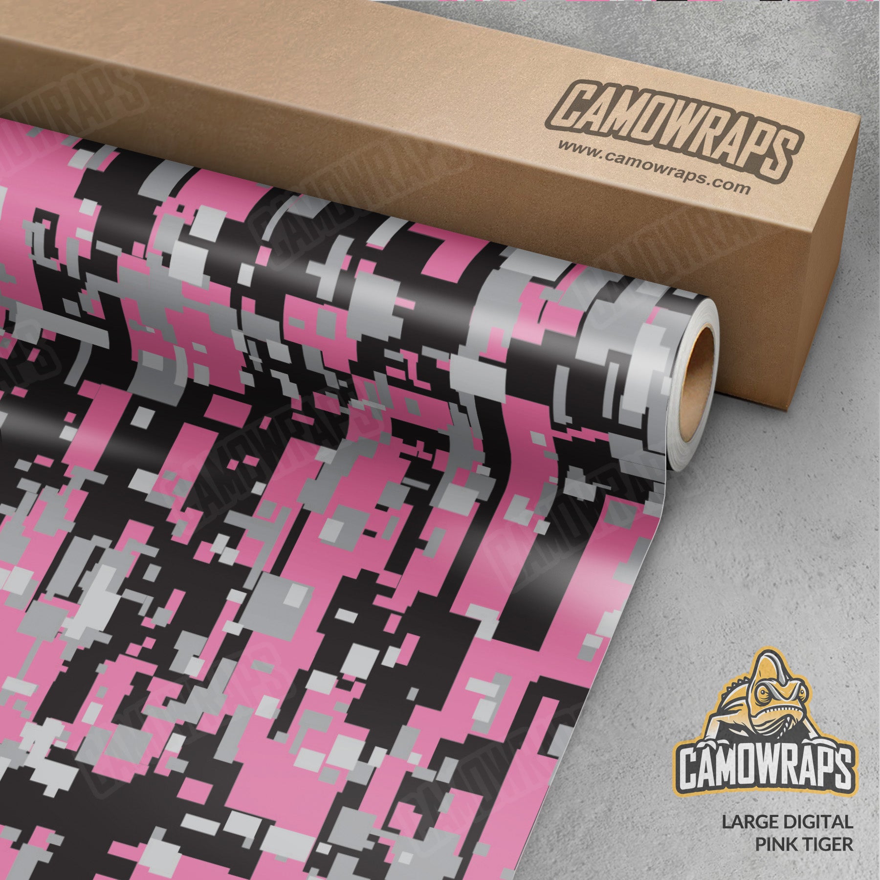 Large Digital Pink Tiger Camo Vinyl Wrap | CamoWraps – Camo Wraps