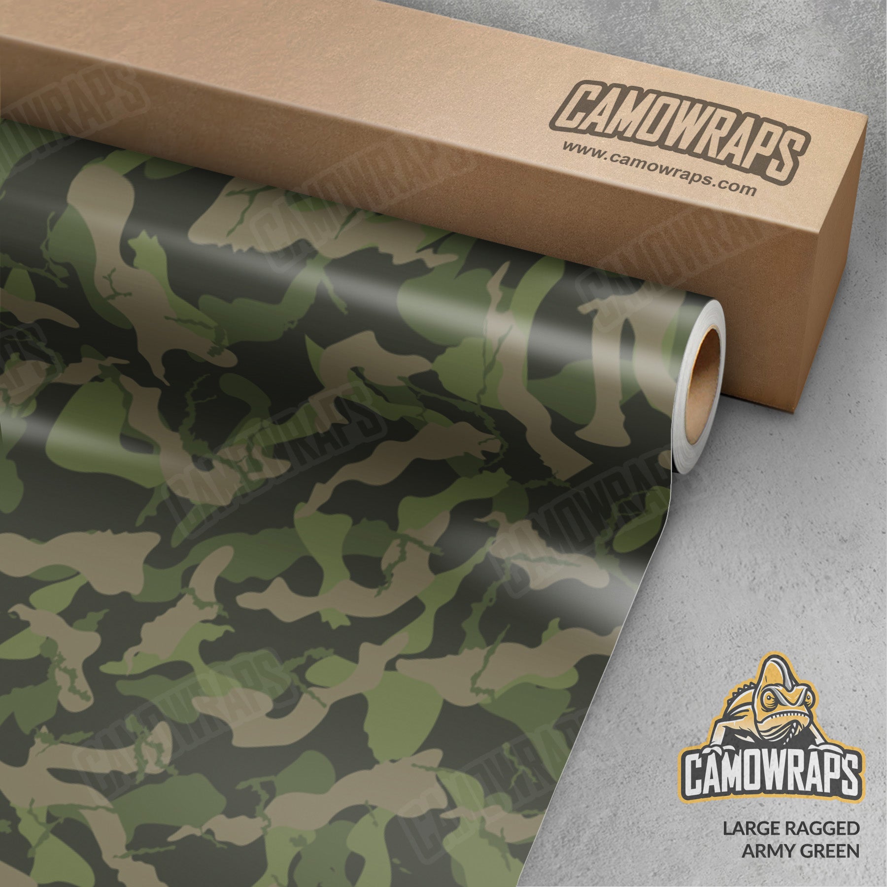 Large Ragged Army Green Camo Vinyl Wrap | CamoWraps – Camo Wraps