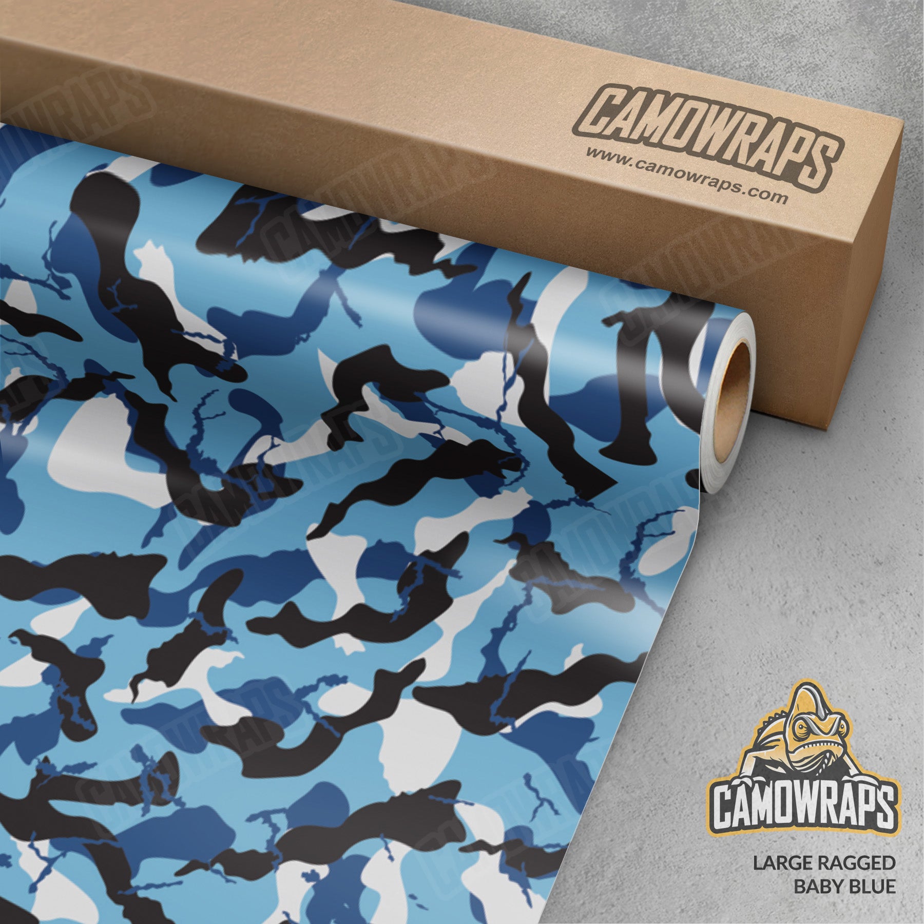 Large Ragged Baby Blue Camo Vinyl Wrap | CamoWraps – Camo Wraps