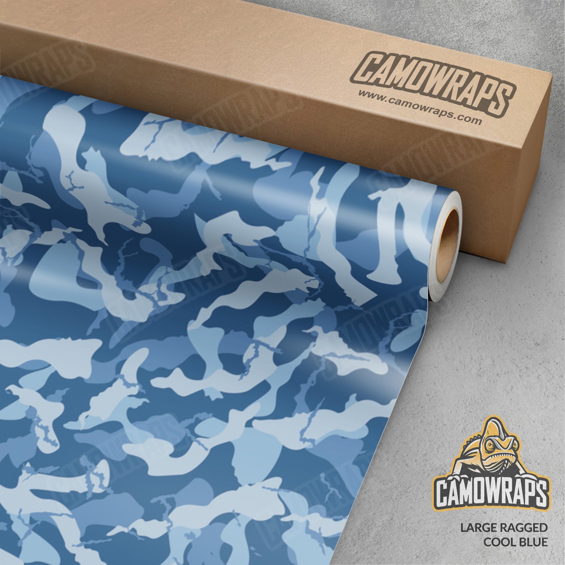 Large Ragged Cool Blue Camo Vinyl Wrap | CamoWraps – Camo Wraps