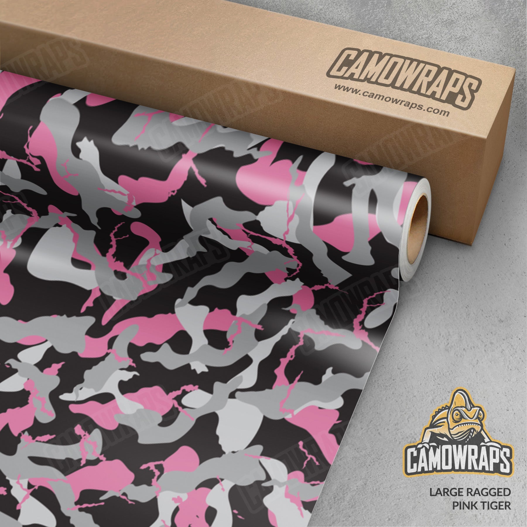 Large Ragged Pink Tiger Camo Vinyl Wrap | CamoWraps – Camo Wraps