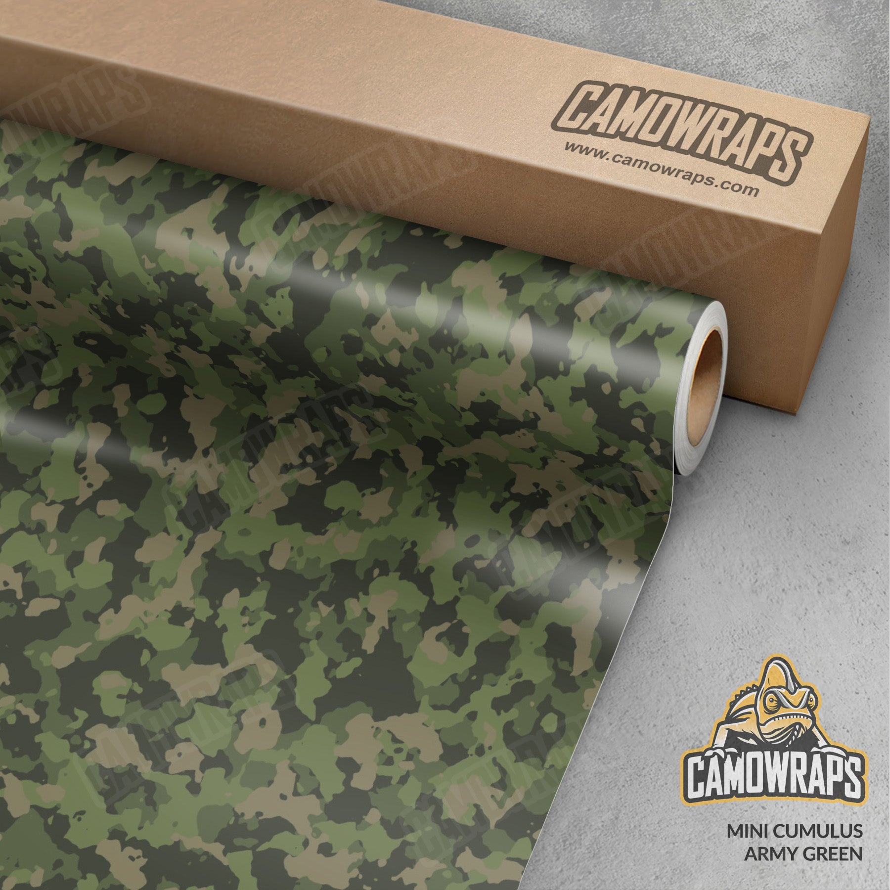 Mini Cumulus Army Green Camo Vinyl Wrap | CamoWraps – Camo Wraps