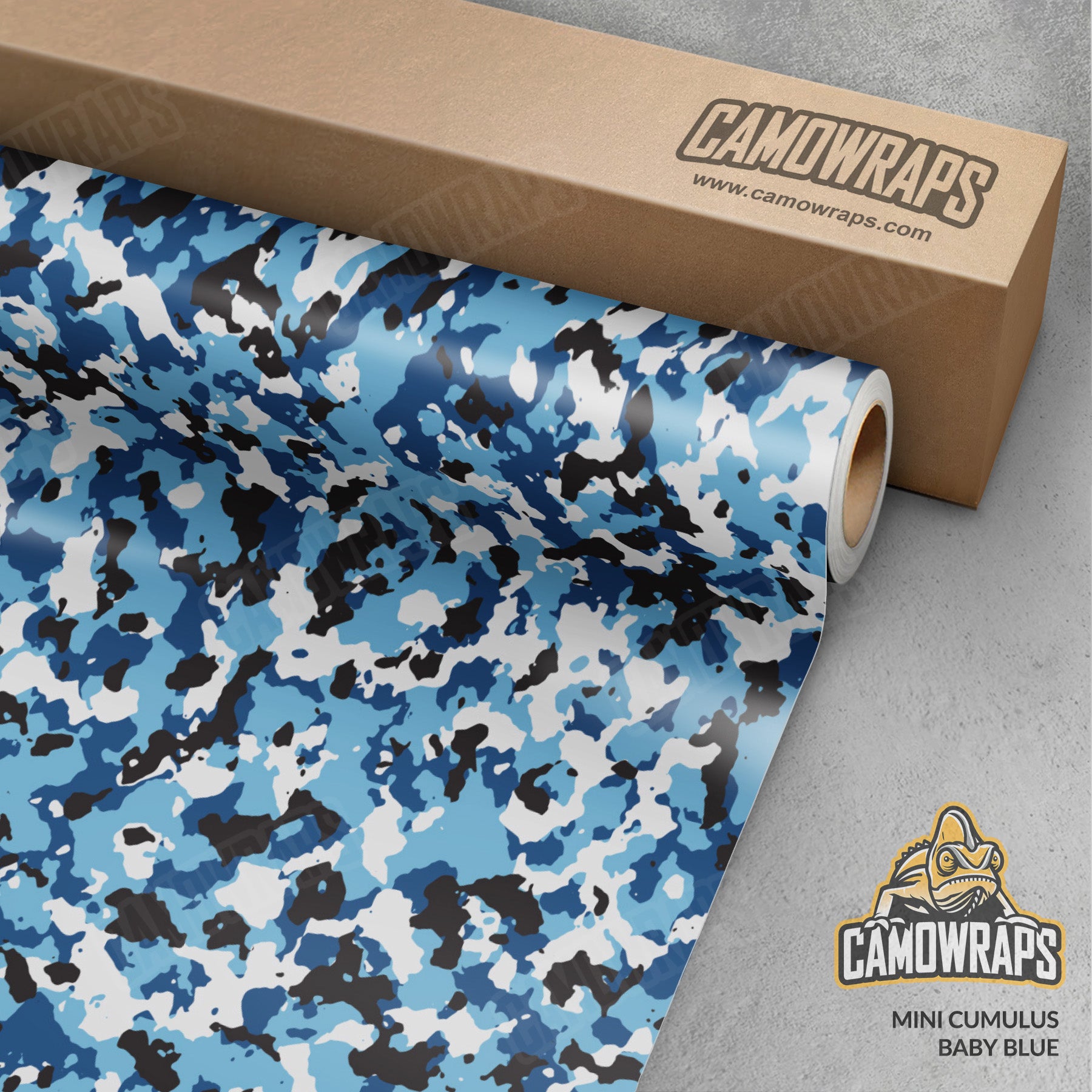 Mini Cumulus Baby Blue Camo Vinyl Wrap | CamoWraps – Camo Wraps
