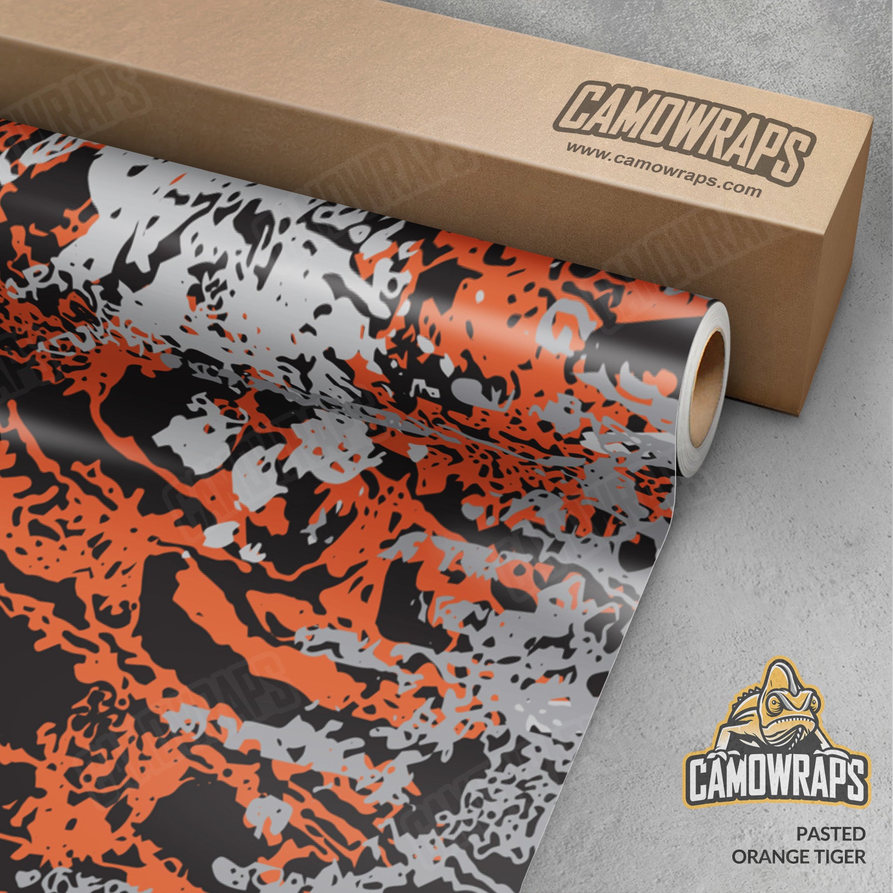 Pasted Orange Tiger Camo Vinyl Wrap | CamoWraps – Camo Wraps