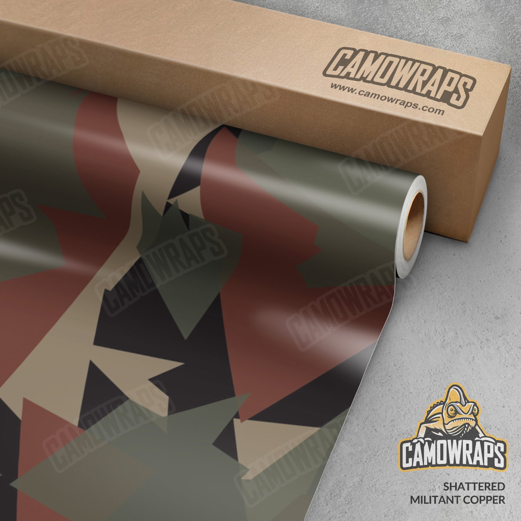 Shattered Militant Copper Camo Vinyl Wrap | CamoWraps – Camo Wraps
