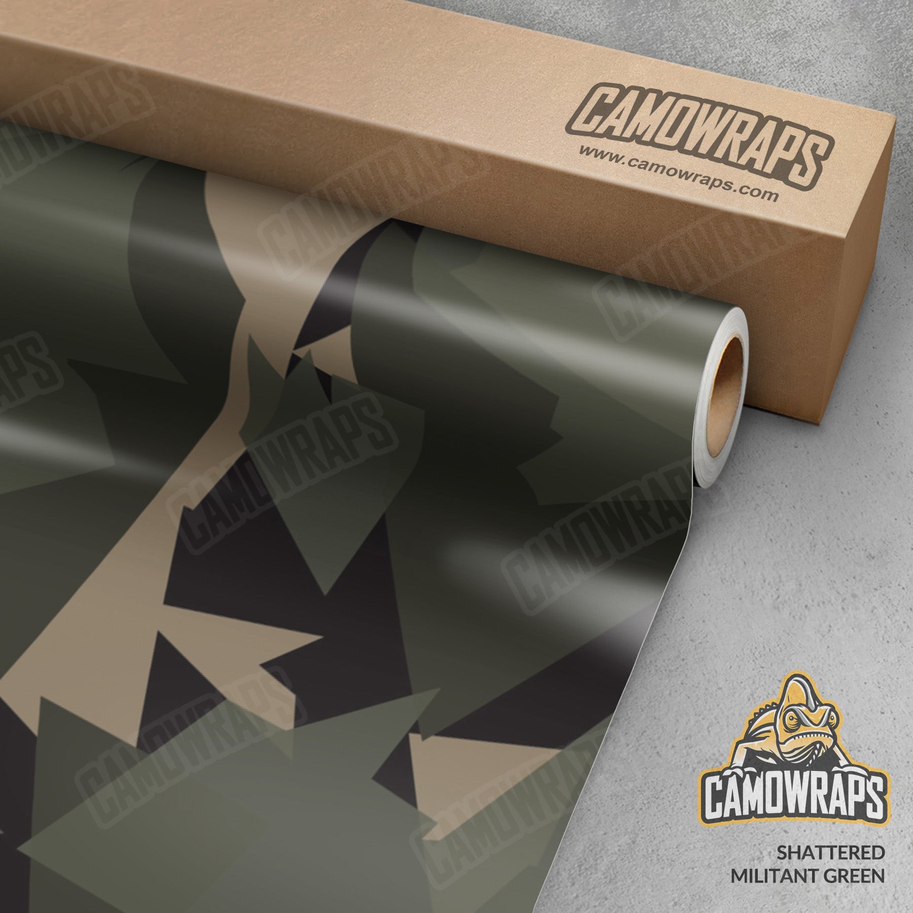 Shattered Militant Green Camo Vinyl Wrap | CamoWraps – Camo Wraps