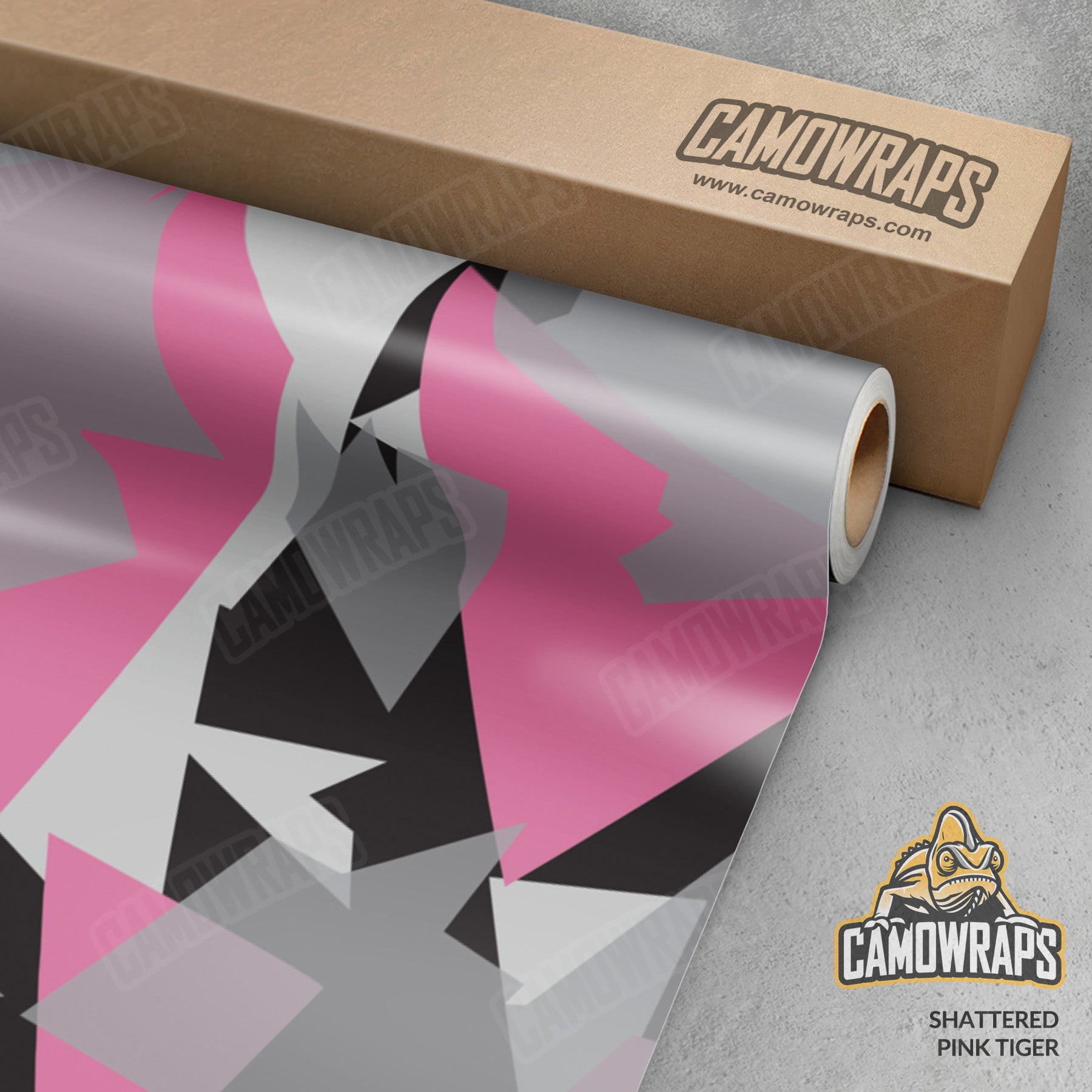 Shattered Pink Tiger Camo Vinyl Wrap | CamoWraps – Camo Wraps