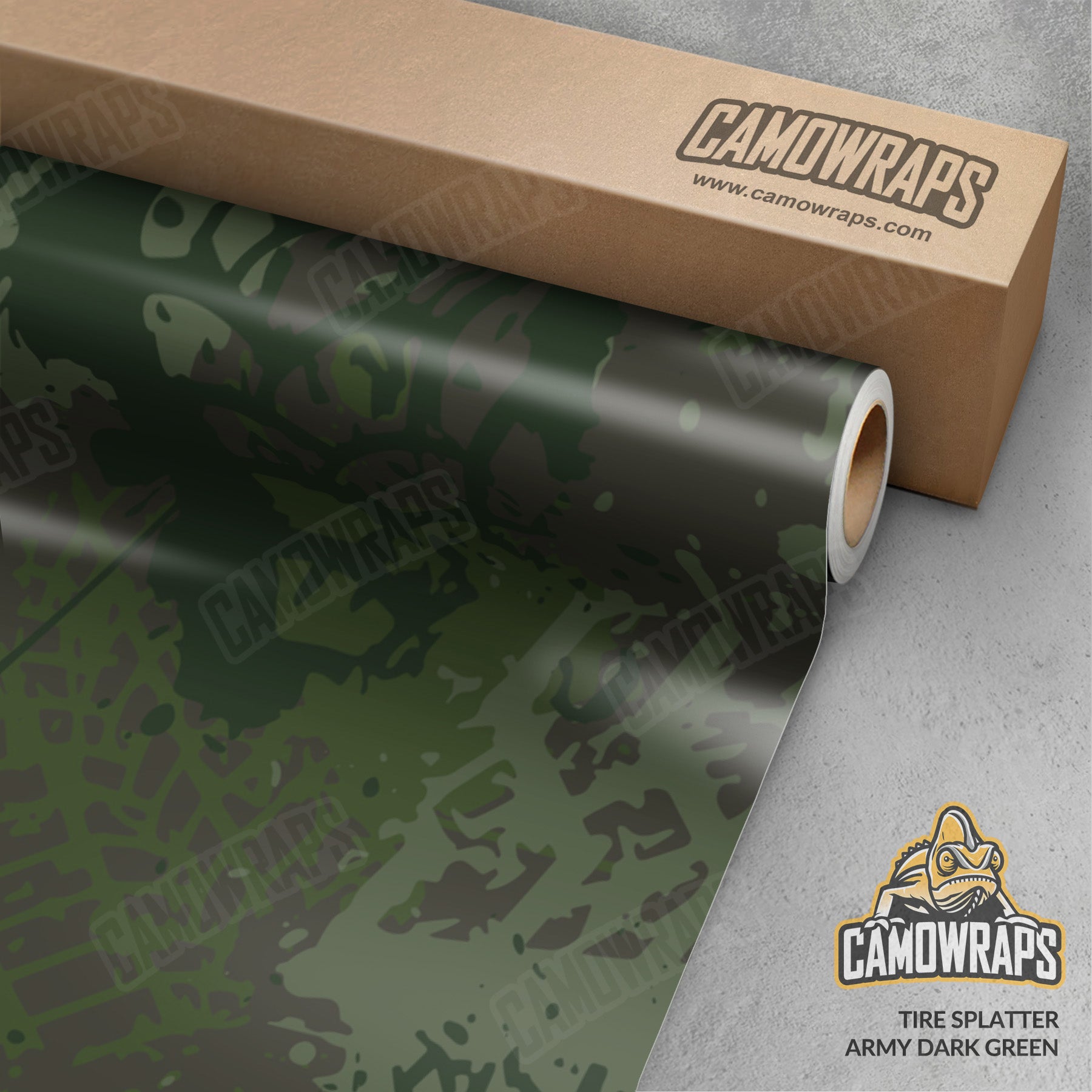 Tire Splatter Army Dark Green Camo Vinyl Wrap | CamoWraps – Camo Wraps