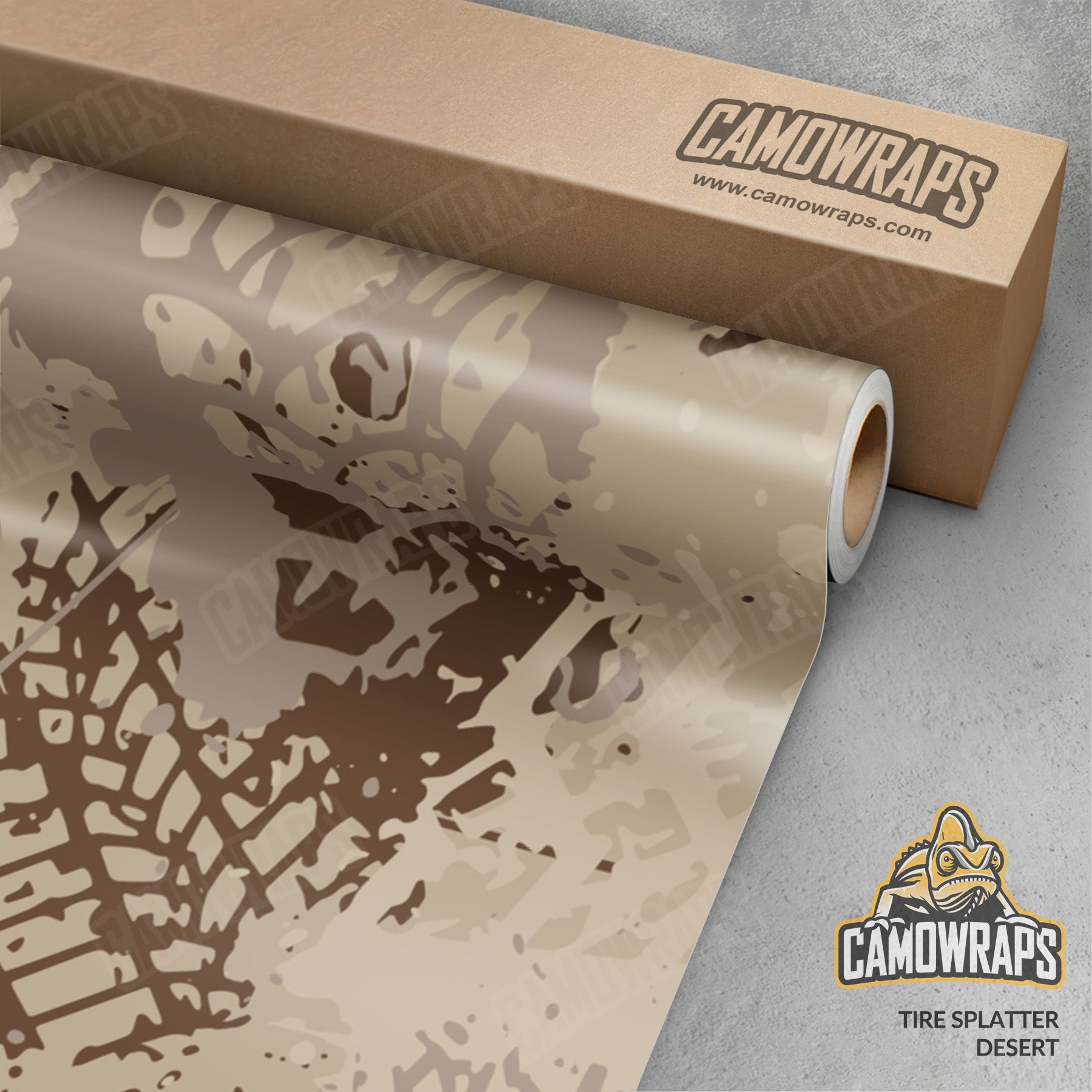 Tire Splatter Desert Camo Vinyl Wrap | CamoWraps – Camo Wraps
