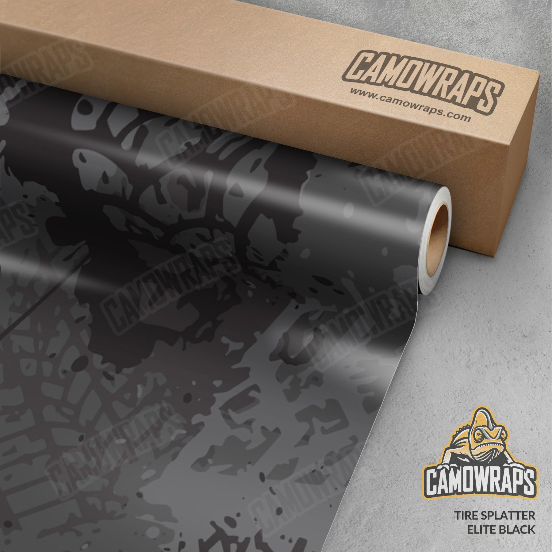 Tire Splatter Elite Black Camo Vinyl Wrap | CamoWraps – Camo Wraps