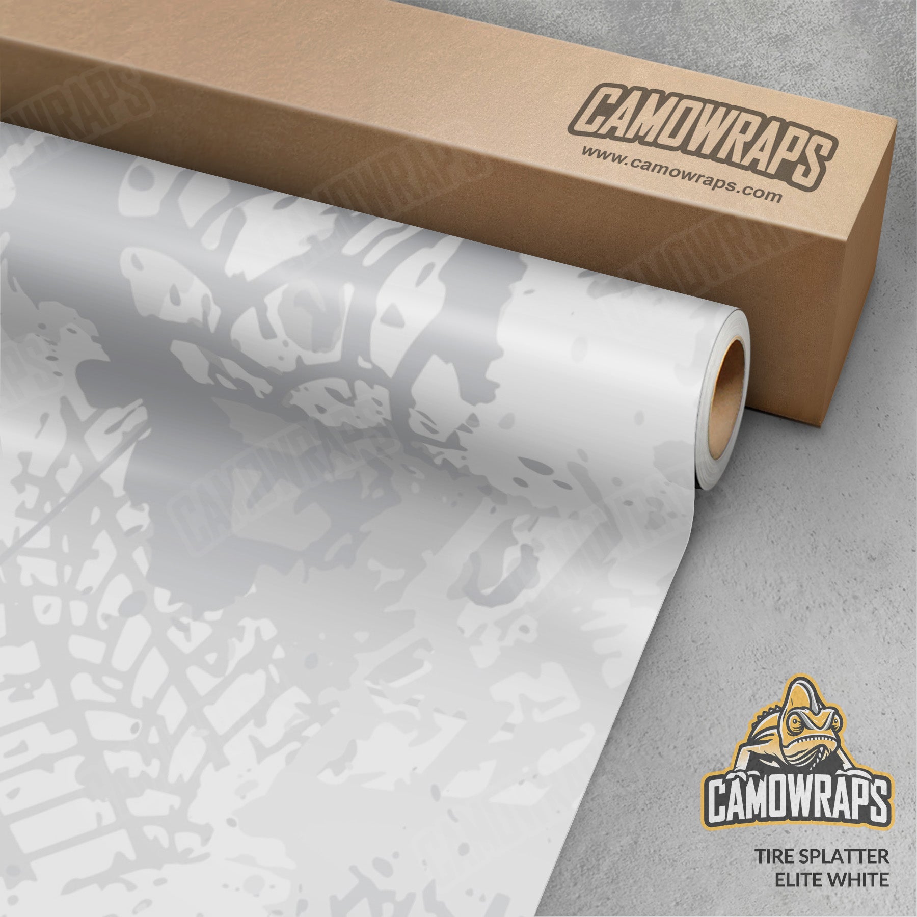Tire Splatter Elite White Camo Vinyl Wrap | CamoWraps – Camo Wraps