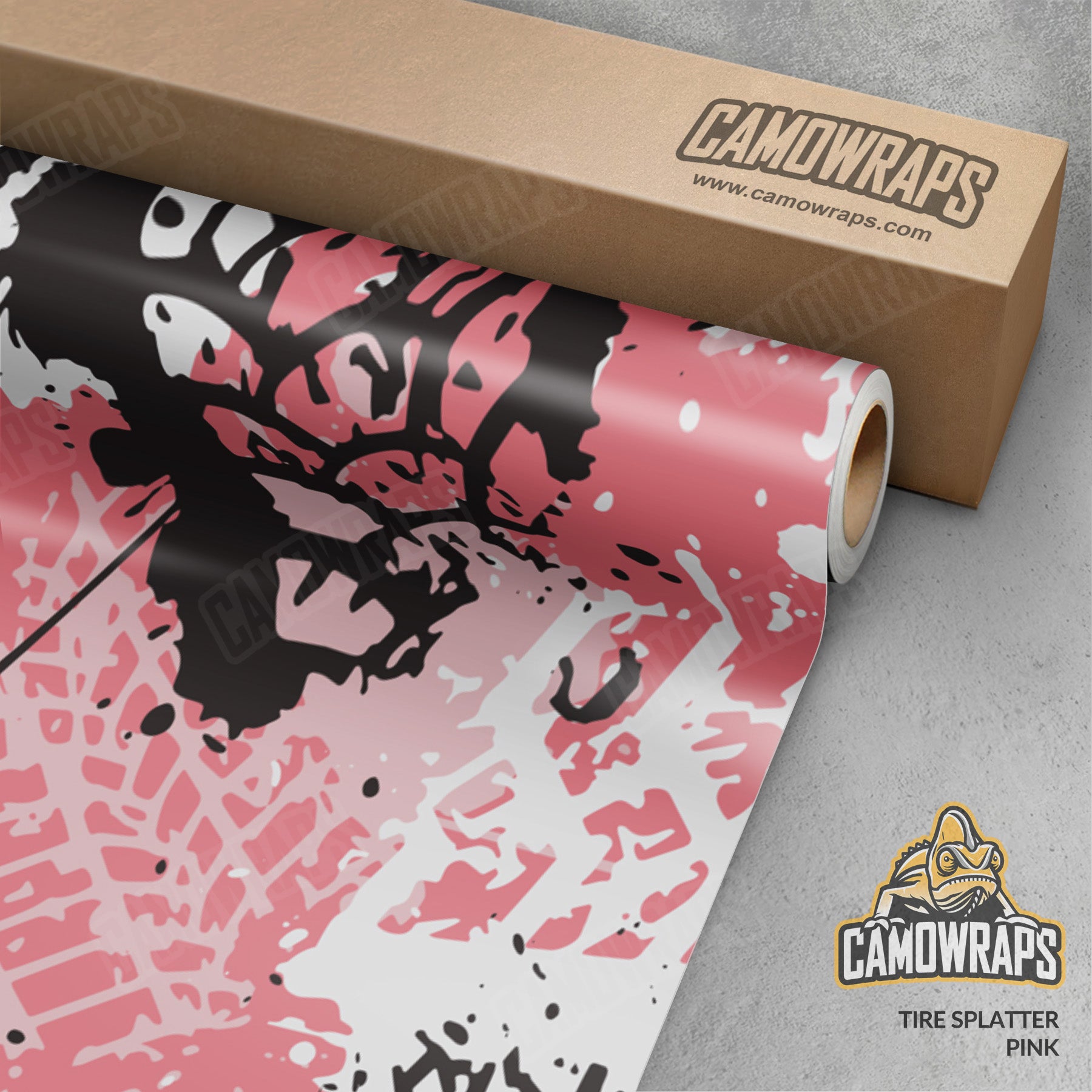 Tire Splatter Pink Camo Vinyl Wrap | CamoWraps – Camo Wraps