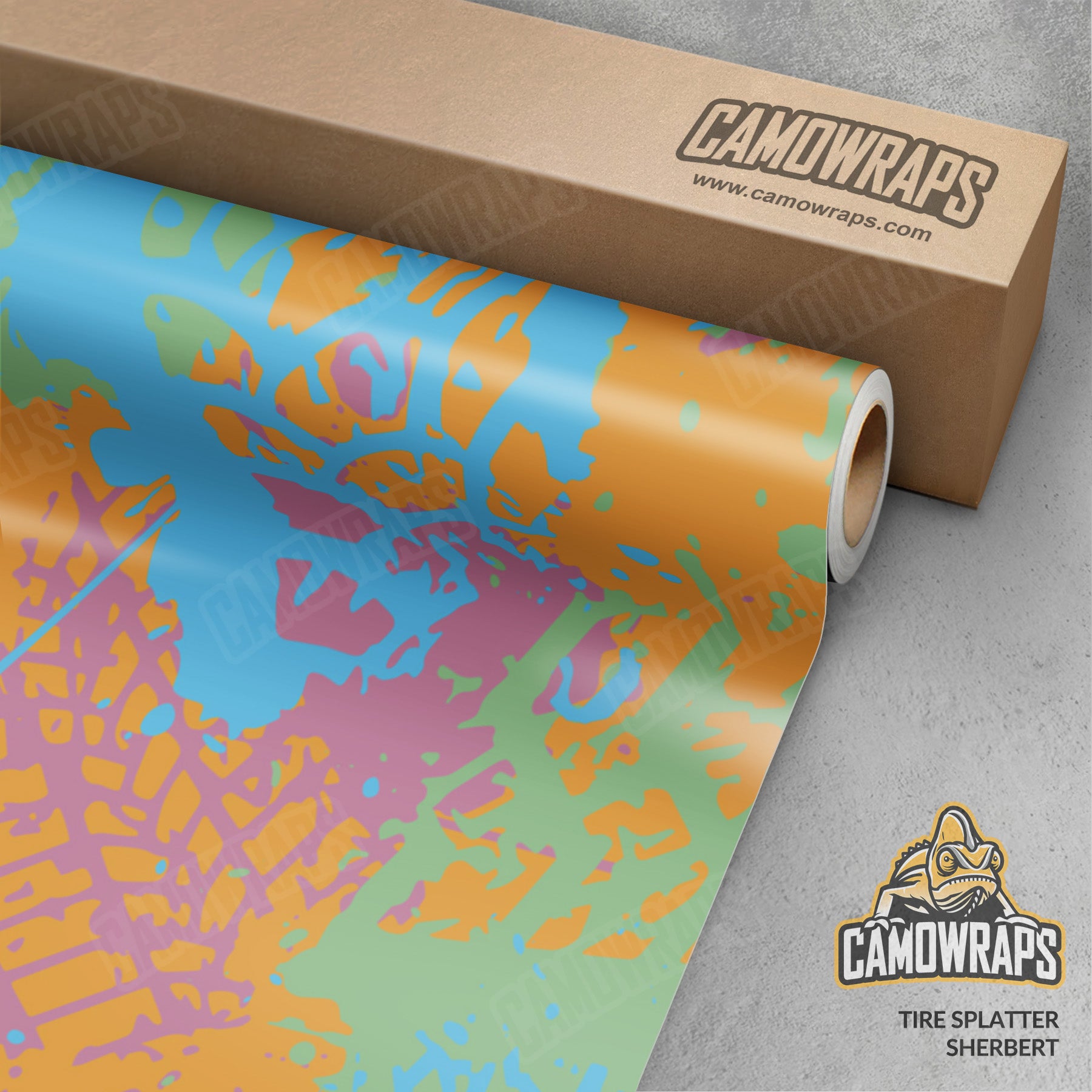 Tire Splatter Sherbert Camo Vinyl Wrap | CamoWraps – Camo Wraps
